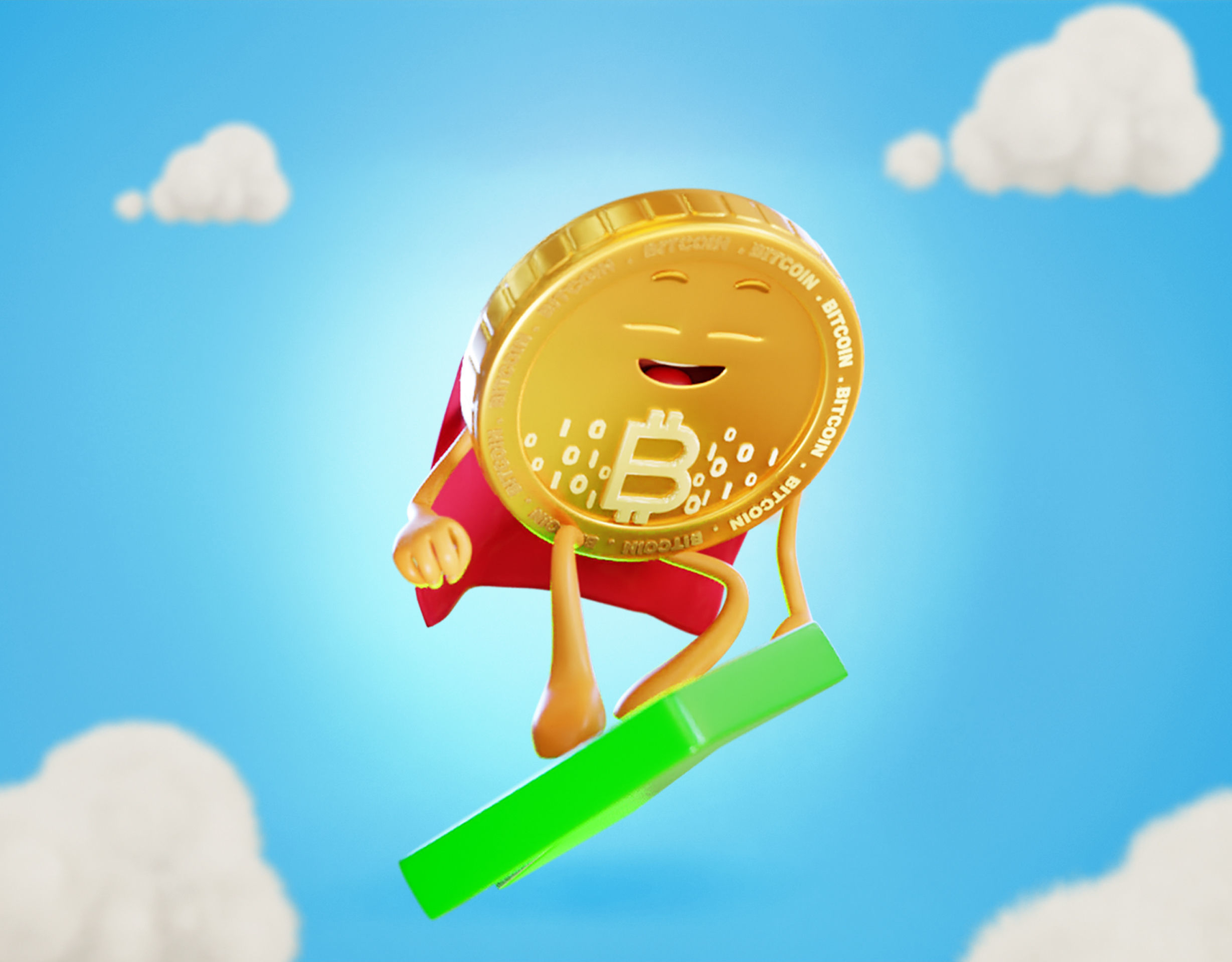 3D model Bitcoin Surge Animated Reaction VR / AR / low-poly | CGTrader