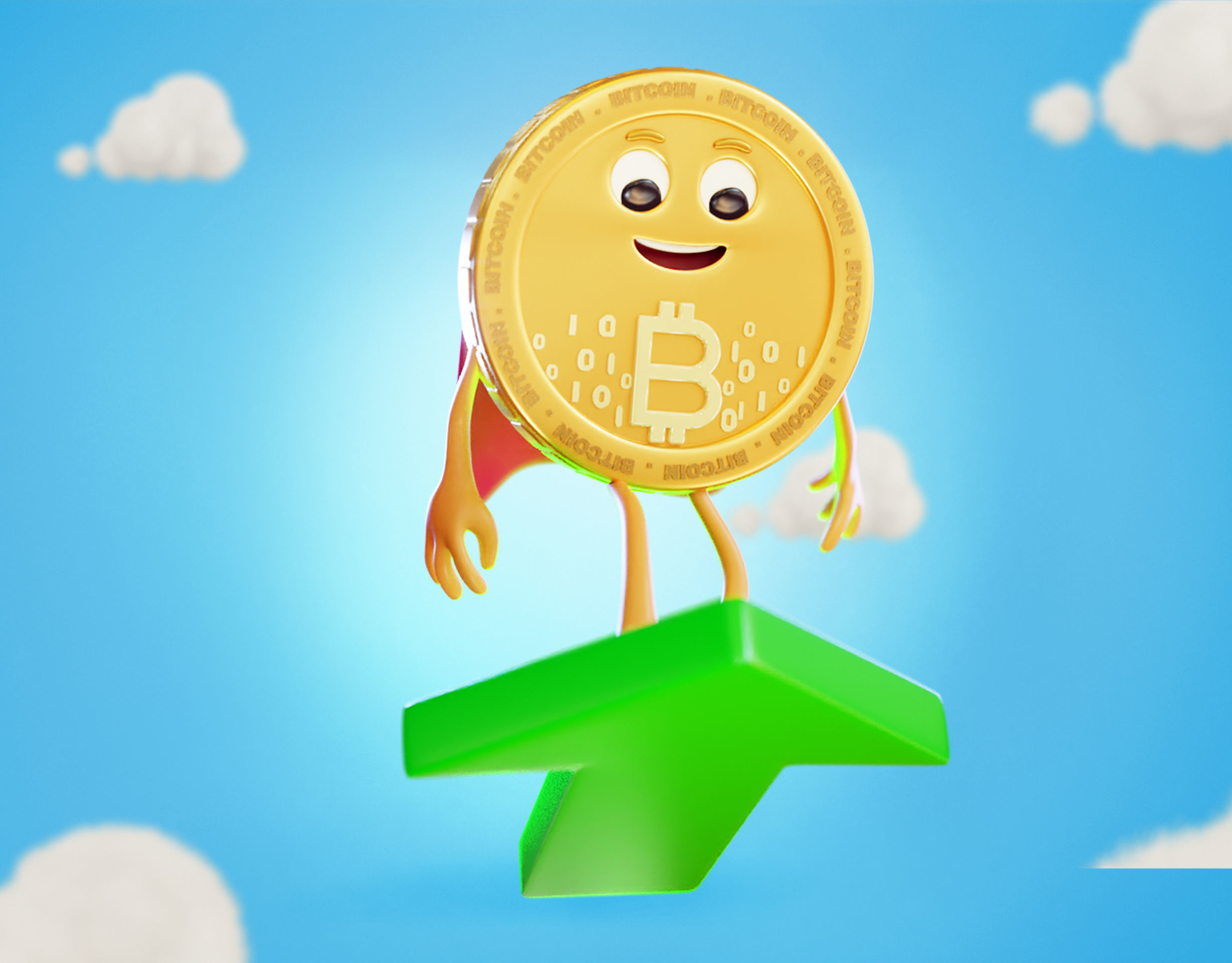 3D model Bitcoin Surge Animated Reaction VR / AR / low-poly | CGTrader