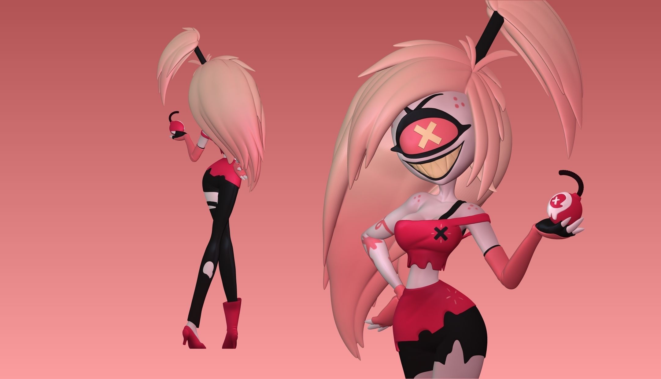 Cherri Bomb Hazbin Hotel 3D model 3D printable | CGTrader