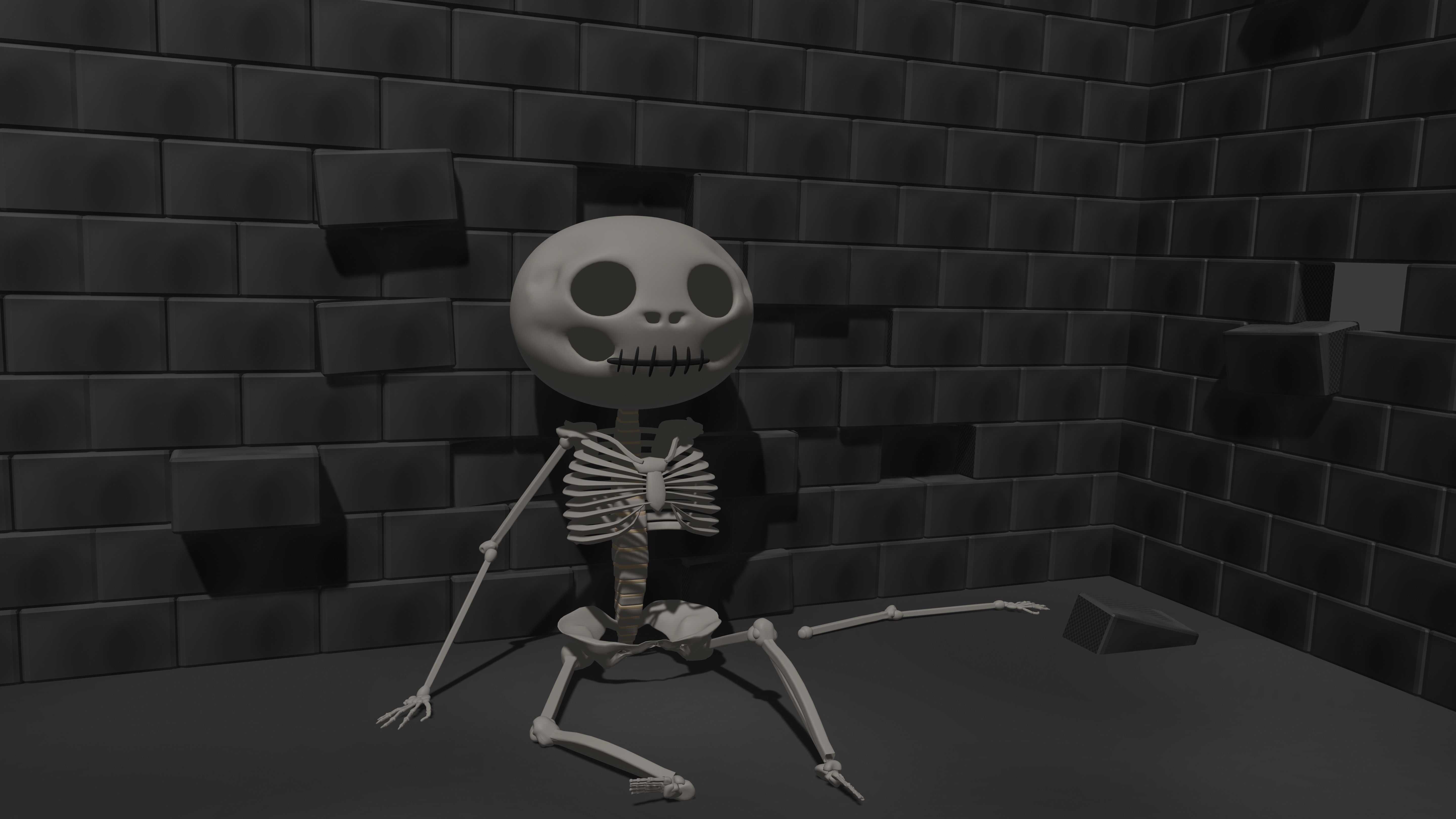 Skeleton BoneMan 3D model animated | CGTrader