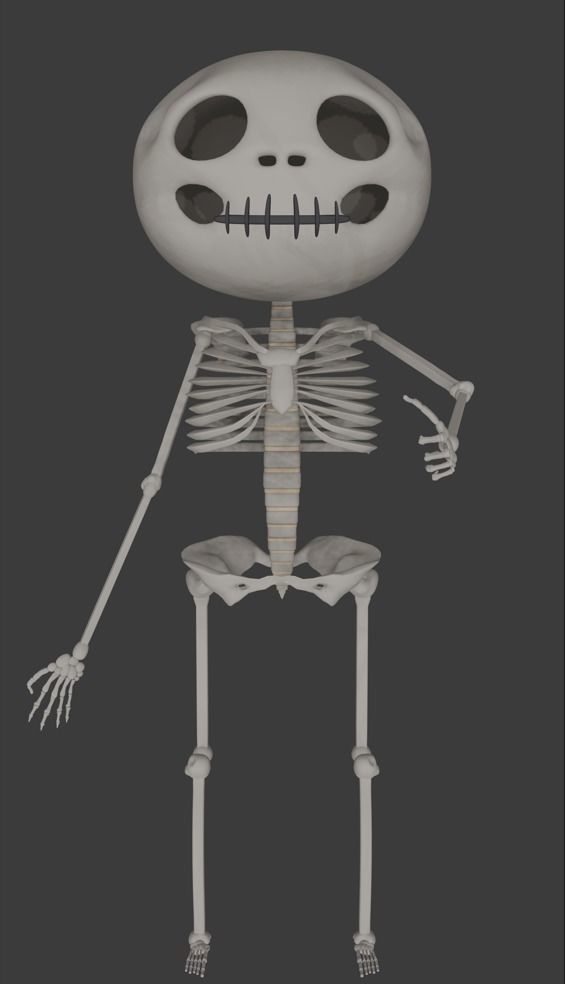 Skeleton BoneMan 3D model animated | CGTrader