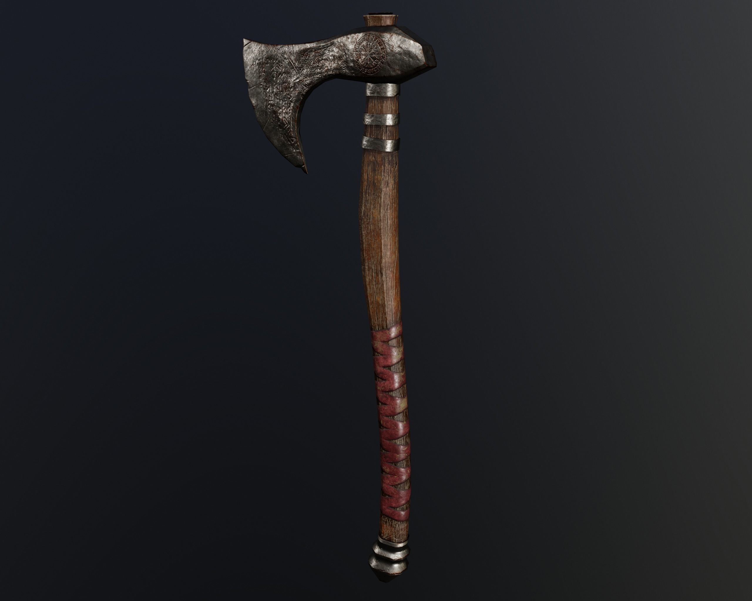 Scandinavian Viking ax axe Hatchet free VR / AR / low-poly 3D model ...