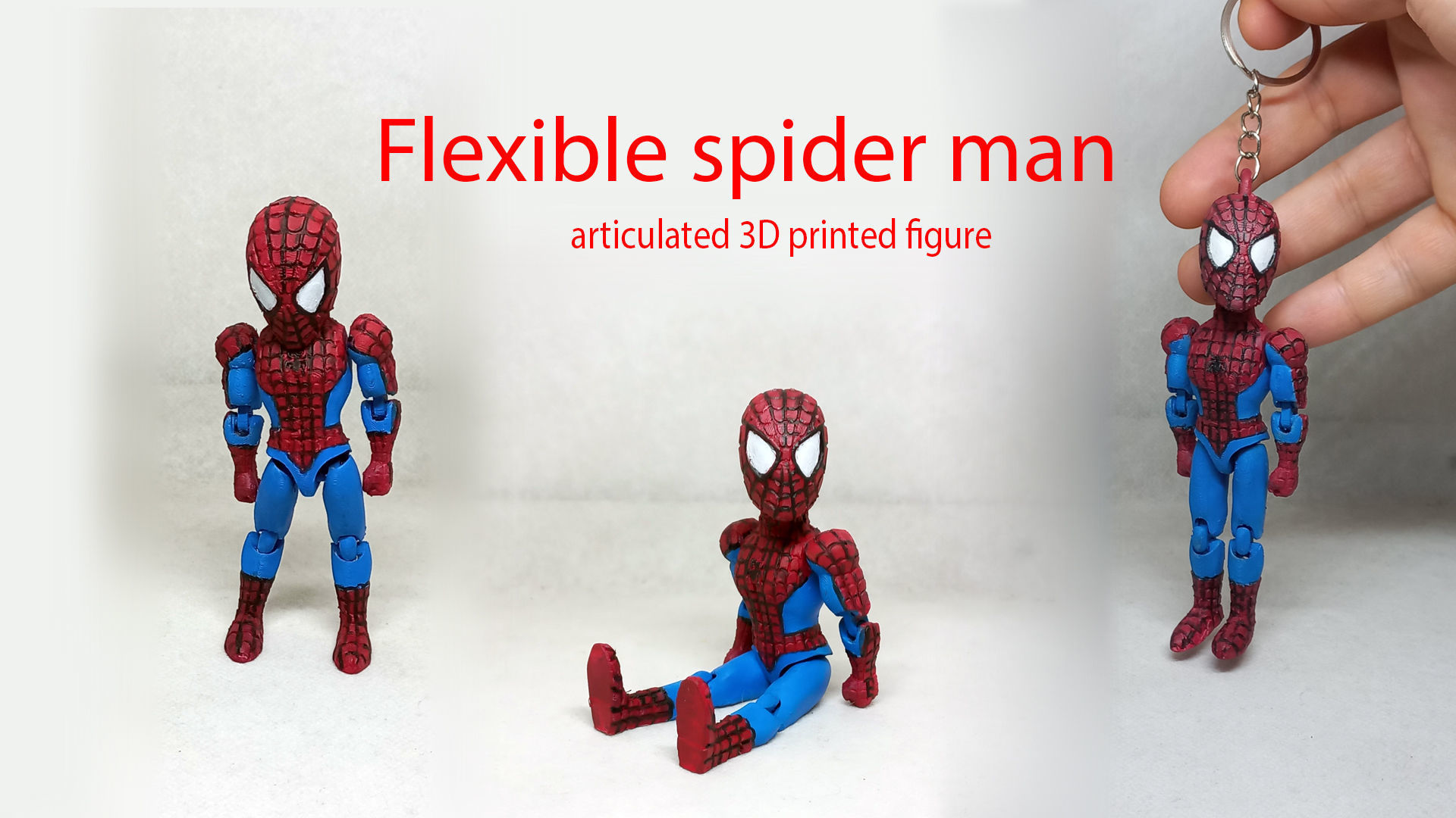 flexible SPIDER MAN Print in place No Supports 3D model 3D printable ...