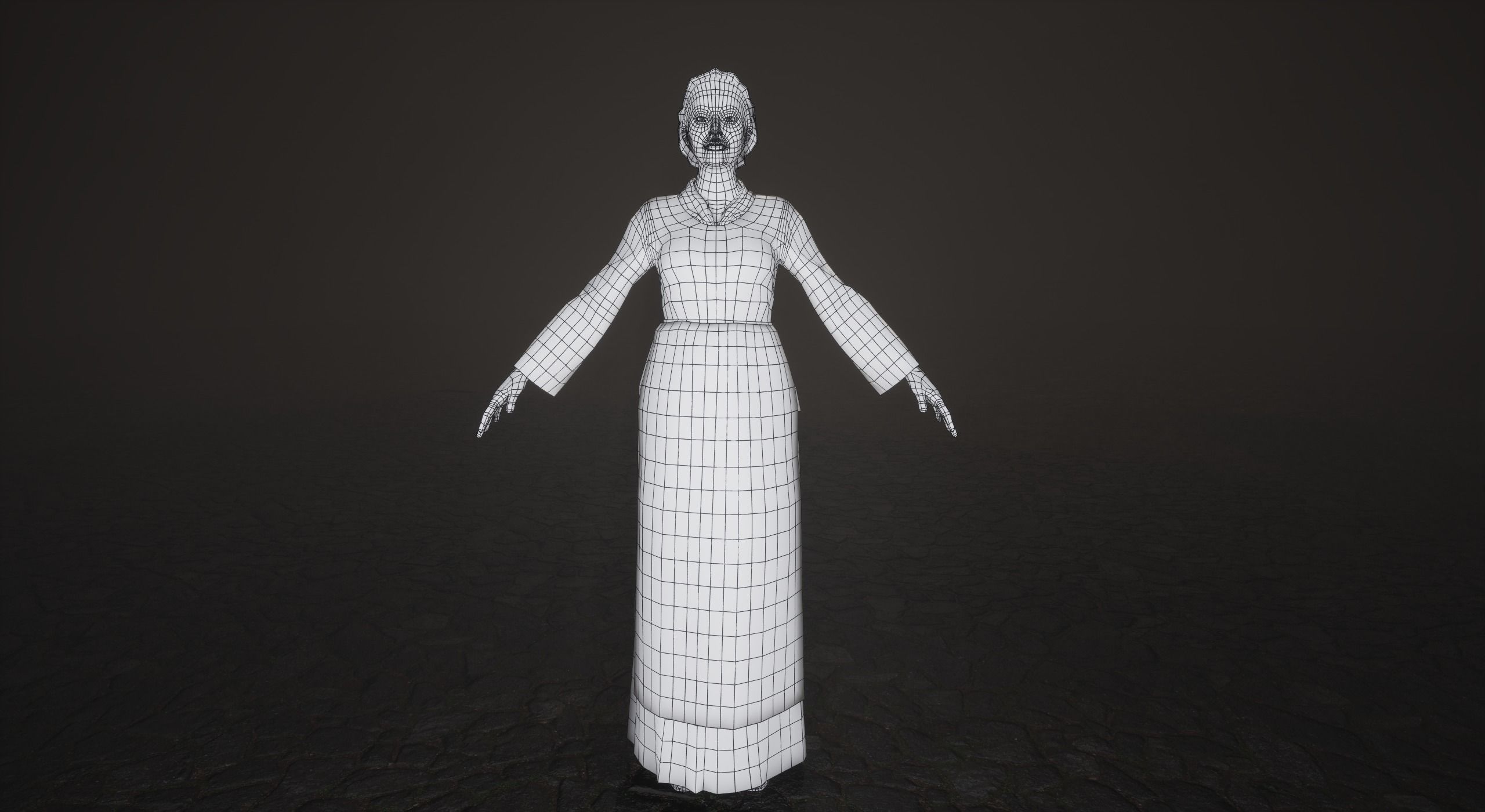 3D model Working Class Woman VR / AR / low-poly | CGTrader