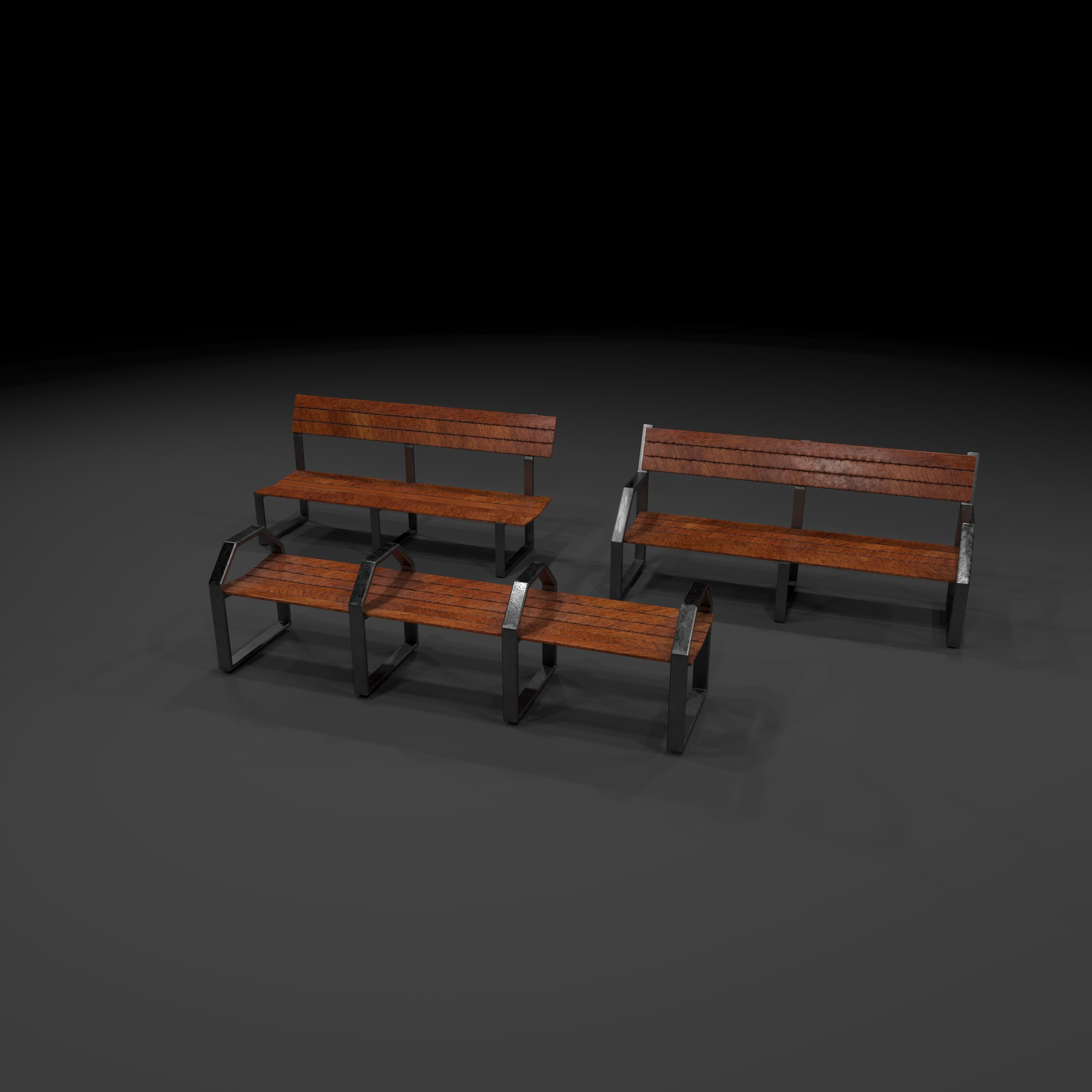 Outdoor Bench 3D model animated | CGTrader