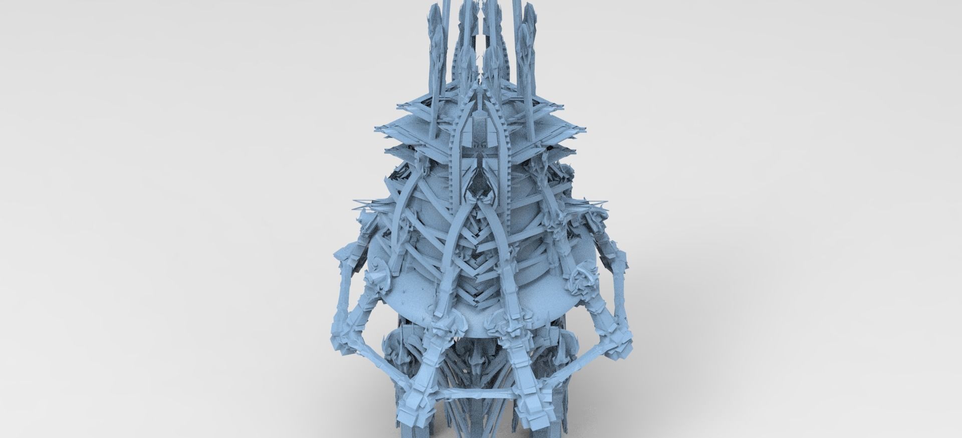 Scull knight bone tower 3D model | CGTrader