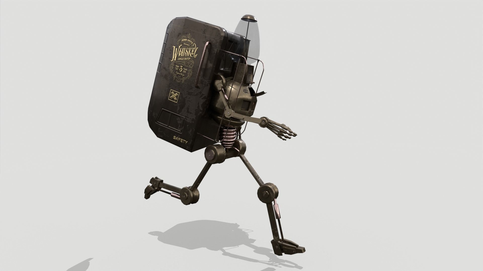 3D model Steampunk Vendor Robot VR / AR / low-poly | CGTrader