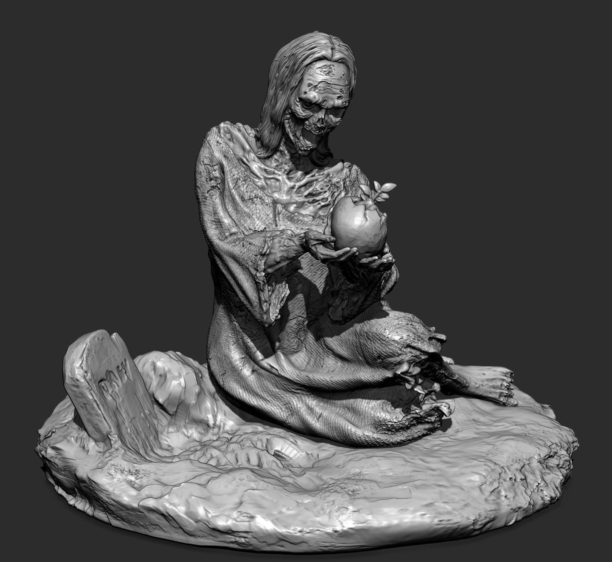 ZOMBIE MOTHER-3D PRINTABLE ZOMBIE MOTHER - 3D PRINT MODEL 3D model 3D ...