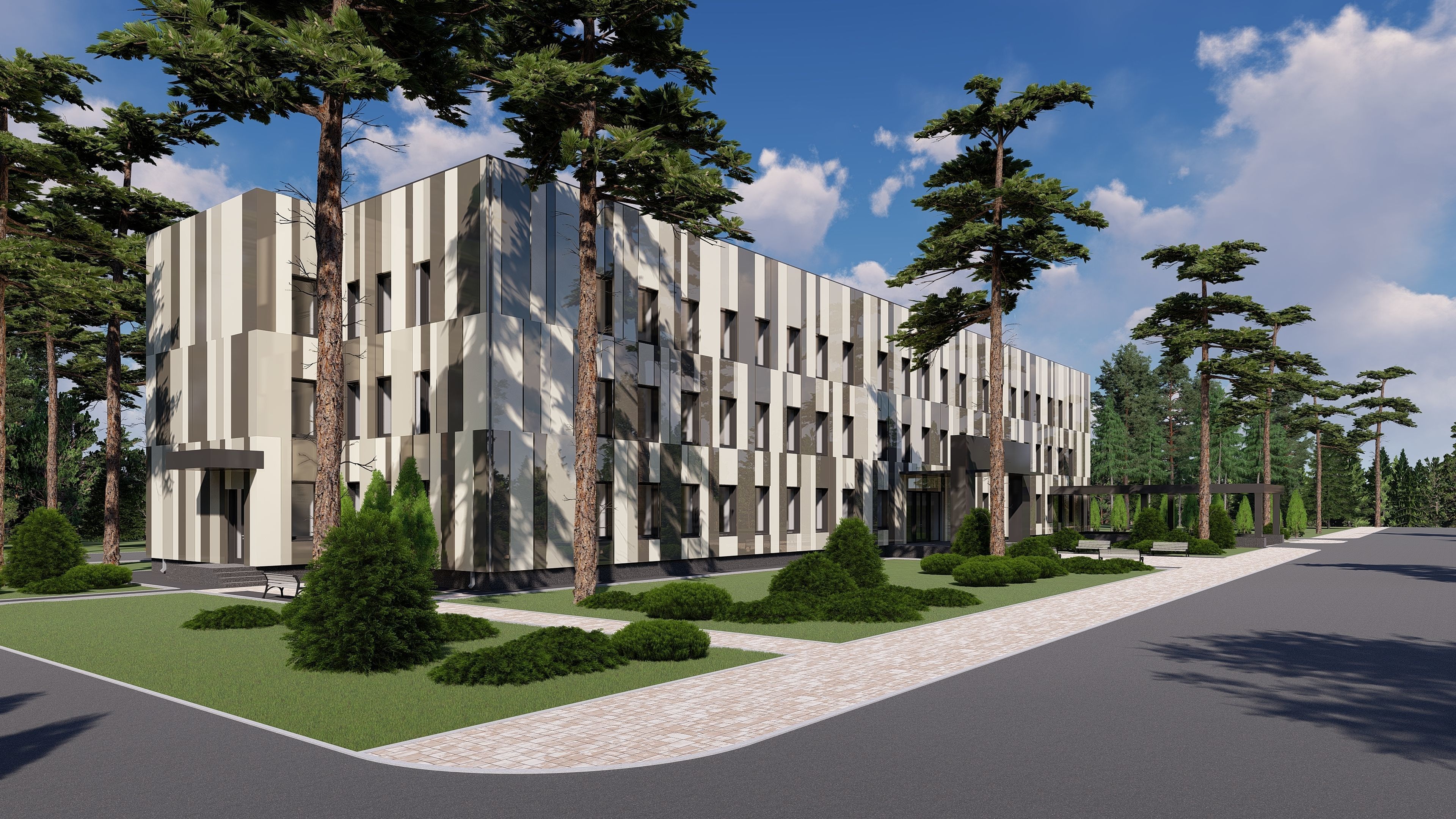 3D model of a public building 3D model | CGTrader