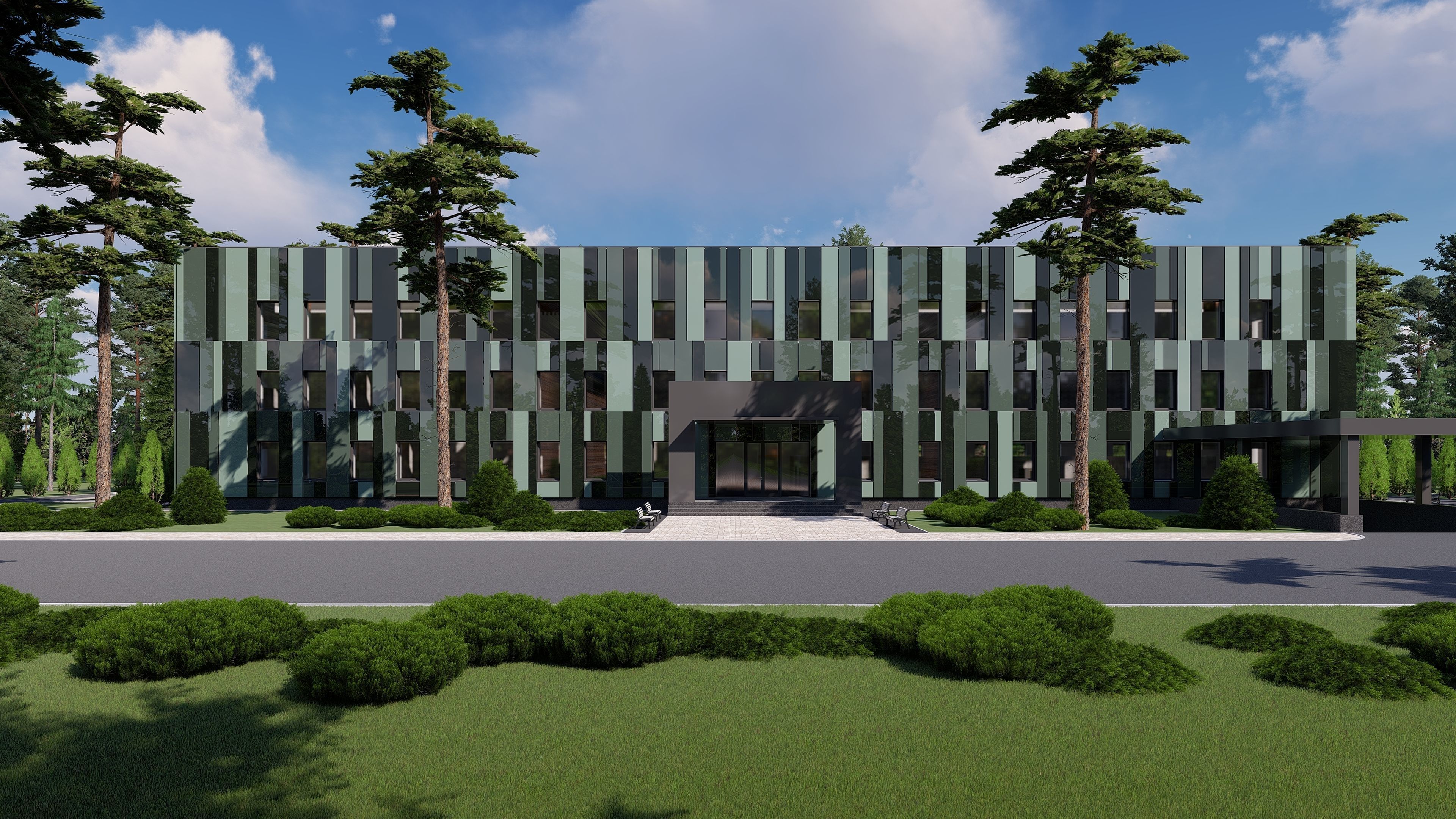 3D model of a public building 3D model | CGTrader