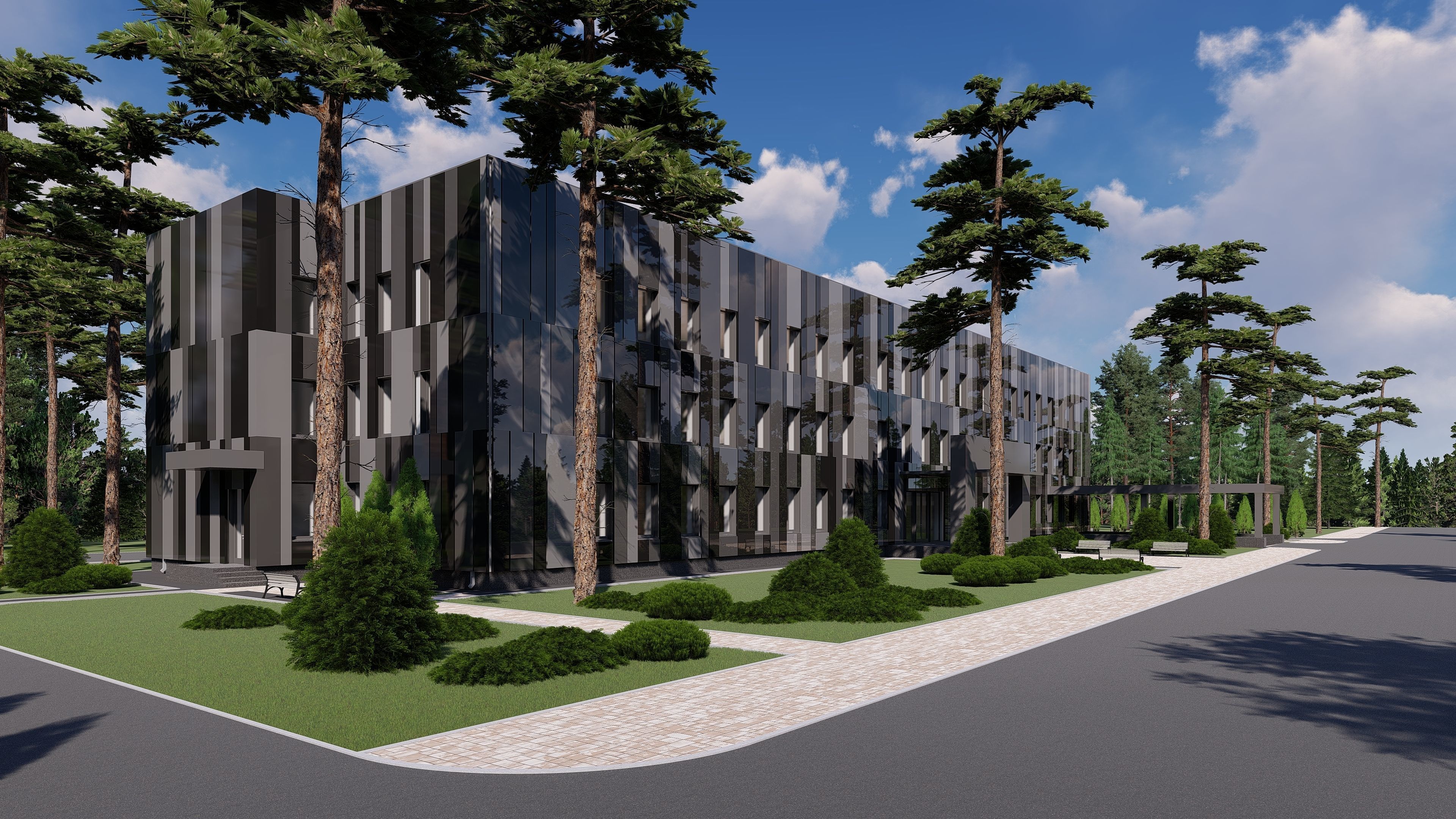 3D model of a public building 3D model | CGTrader