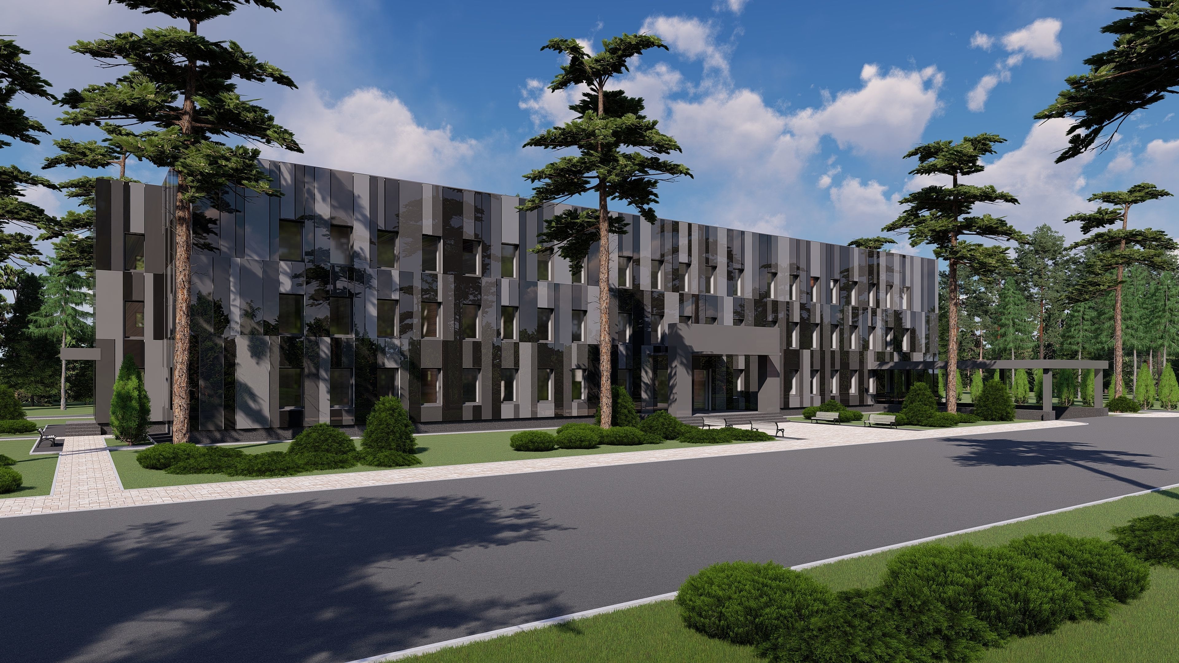3D model of a public building 3D model | CGTrader