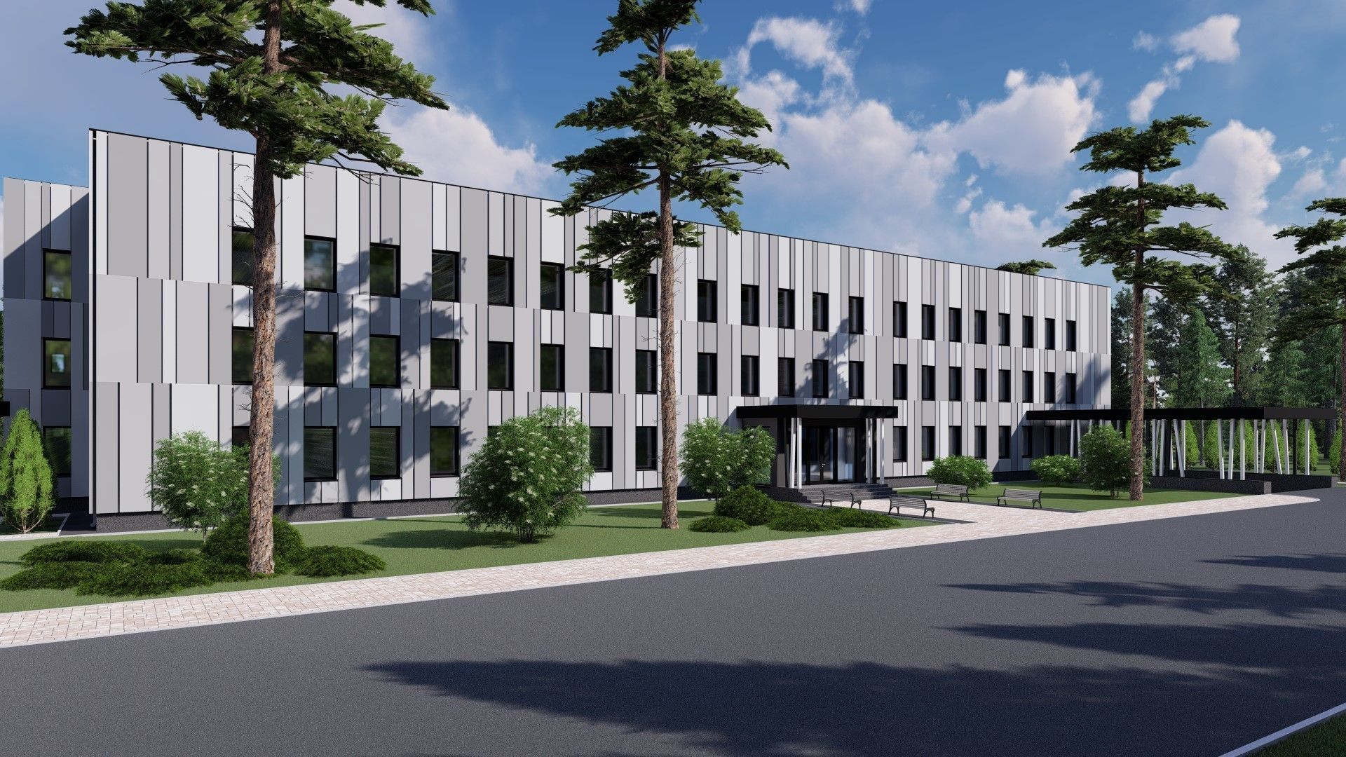 3D model of a public building 3D model | CGTrader
