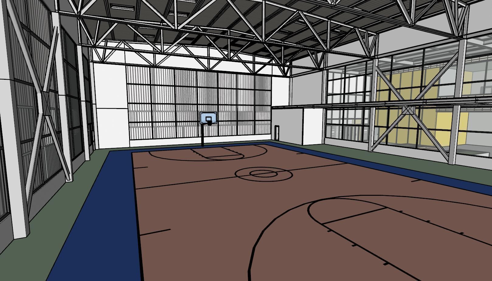 3D model of a sports school 3D model | CGTrader
