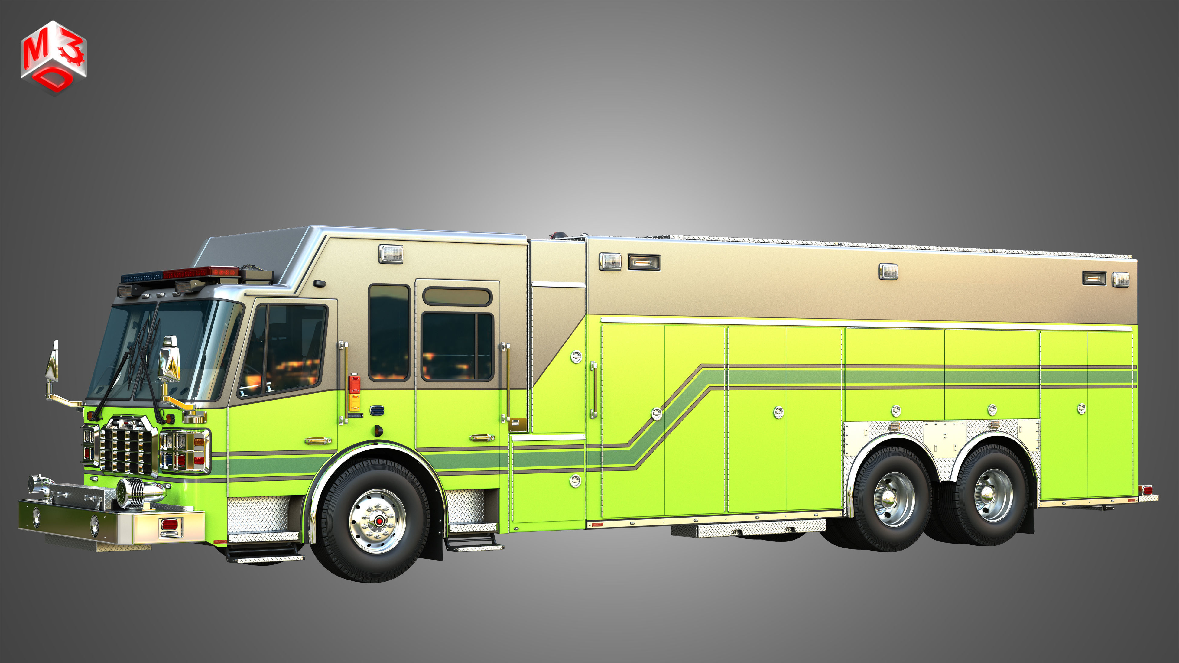 Ferrara Fire Apparatus - Heavy Rescue 3D model | CGTrader
