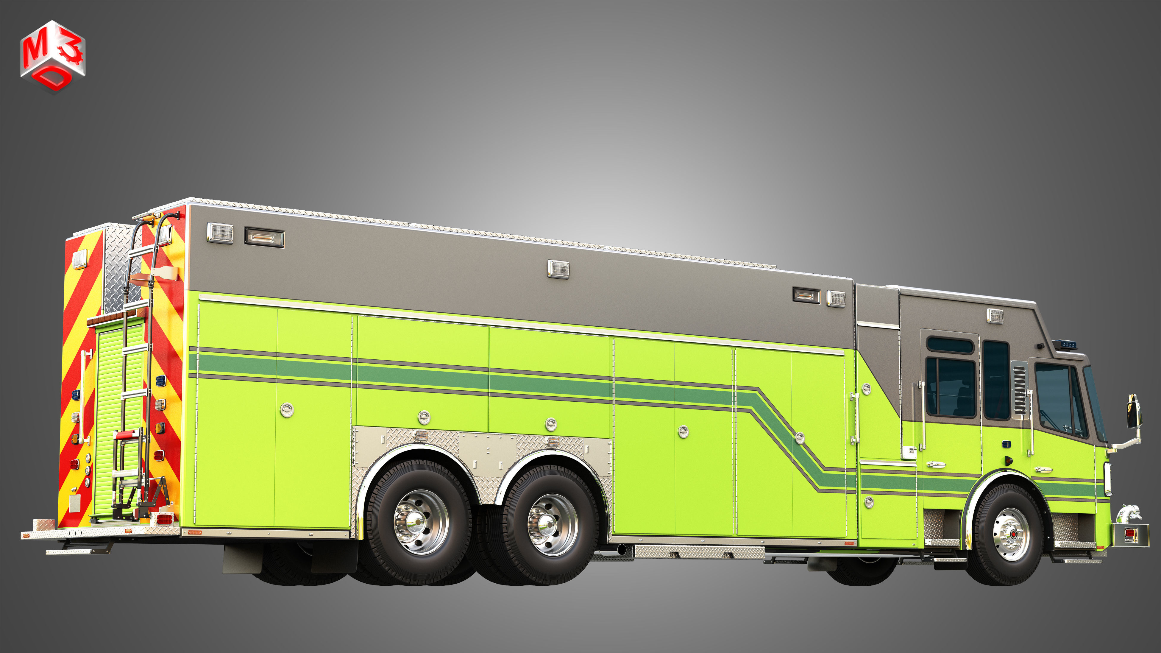 Ferrara Fire Apparatus - Heavy Rescue 3D model | CGTrader