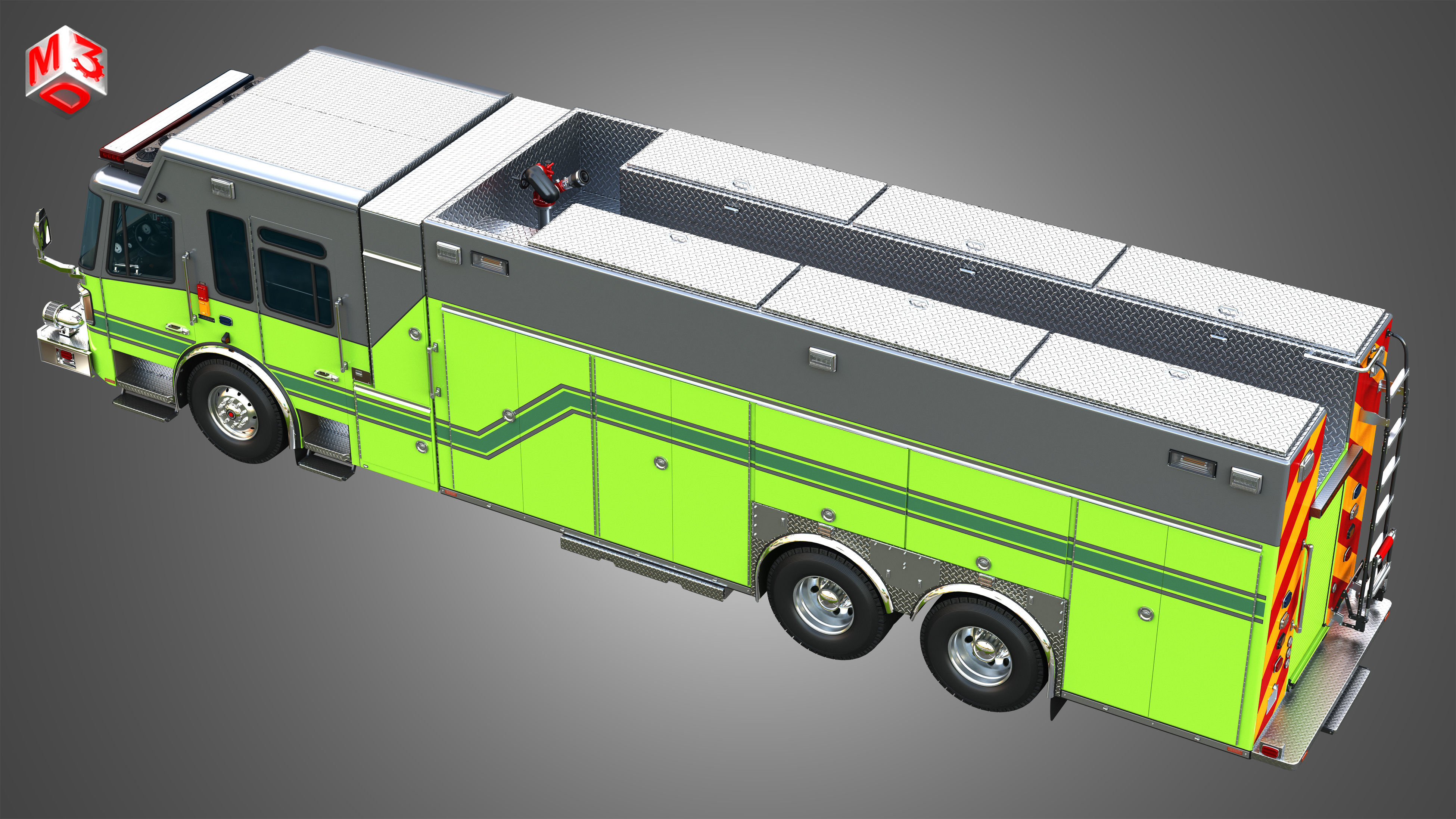 Ferrara Fire Apparatus - Heavy Rescue 3D model | CGTrader