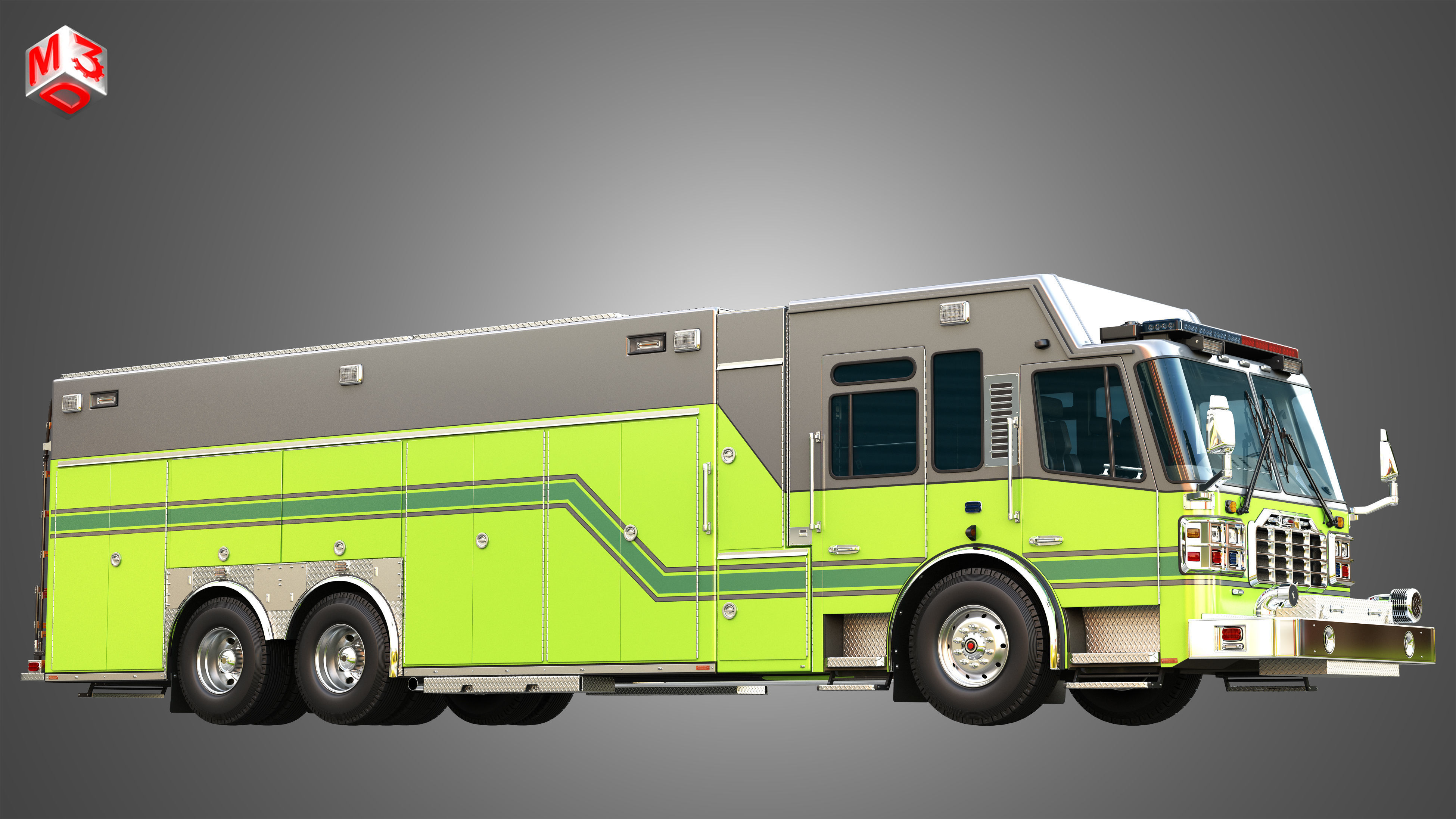 Ferrara Fire Apparatus - Heavy Rescue 3D model | CGTrader