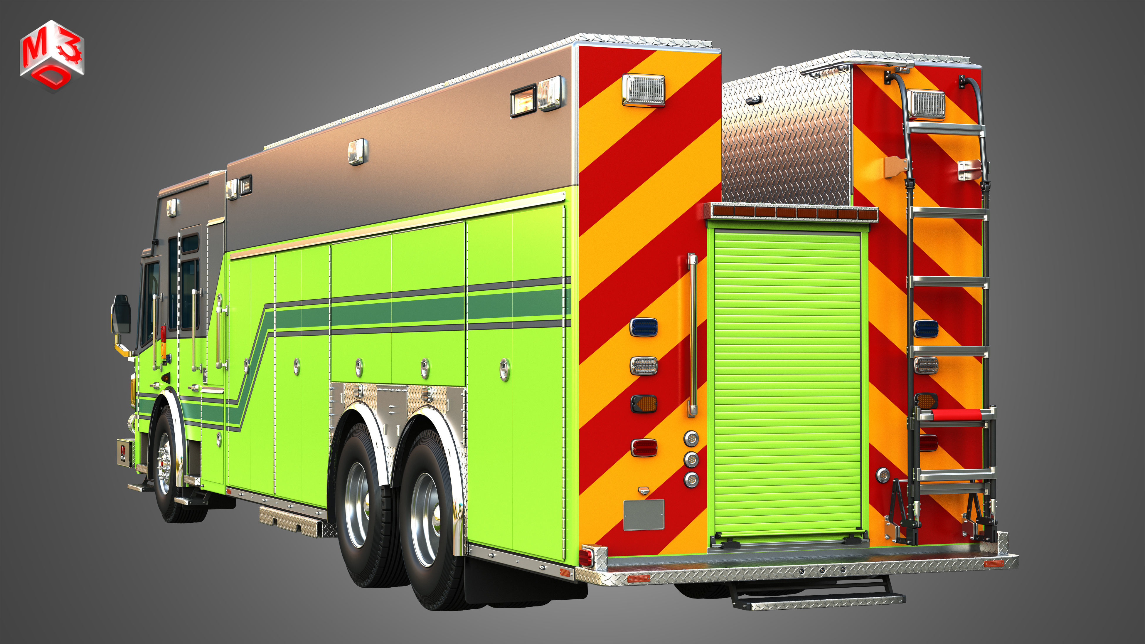 Ferrara Fire Apparatus - Heavy Rescue 3D model | CGTrader