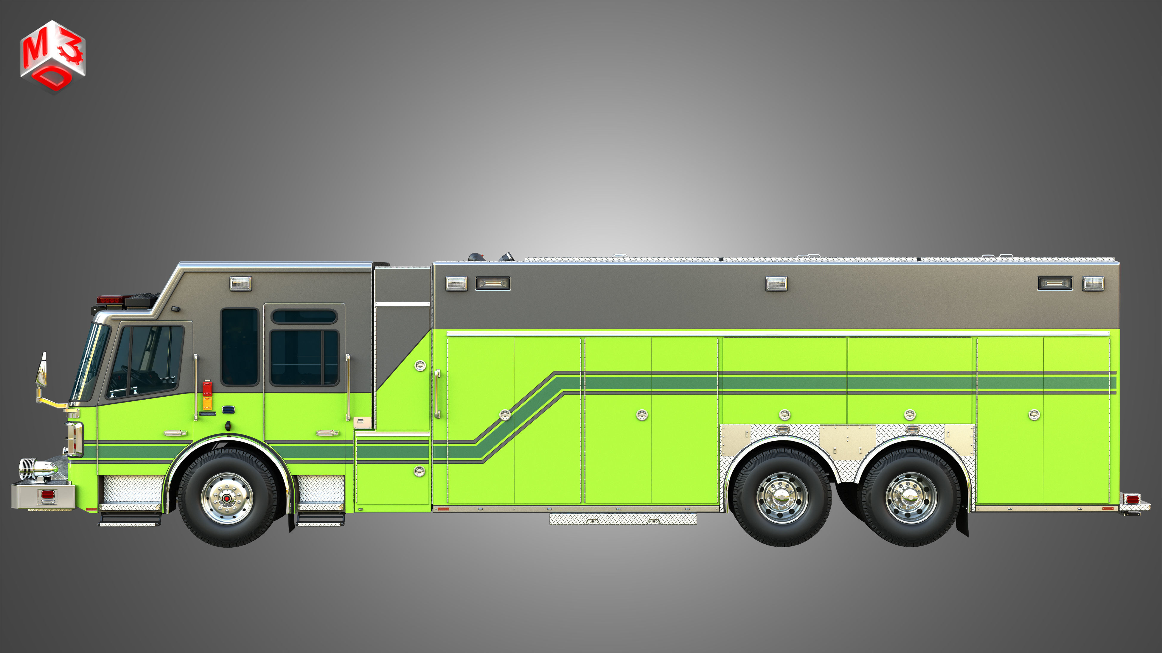 Ferrara Fire Apparatus - Heavy Rescue 3D model | CGTrader