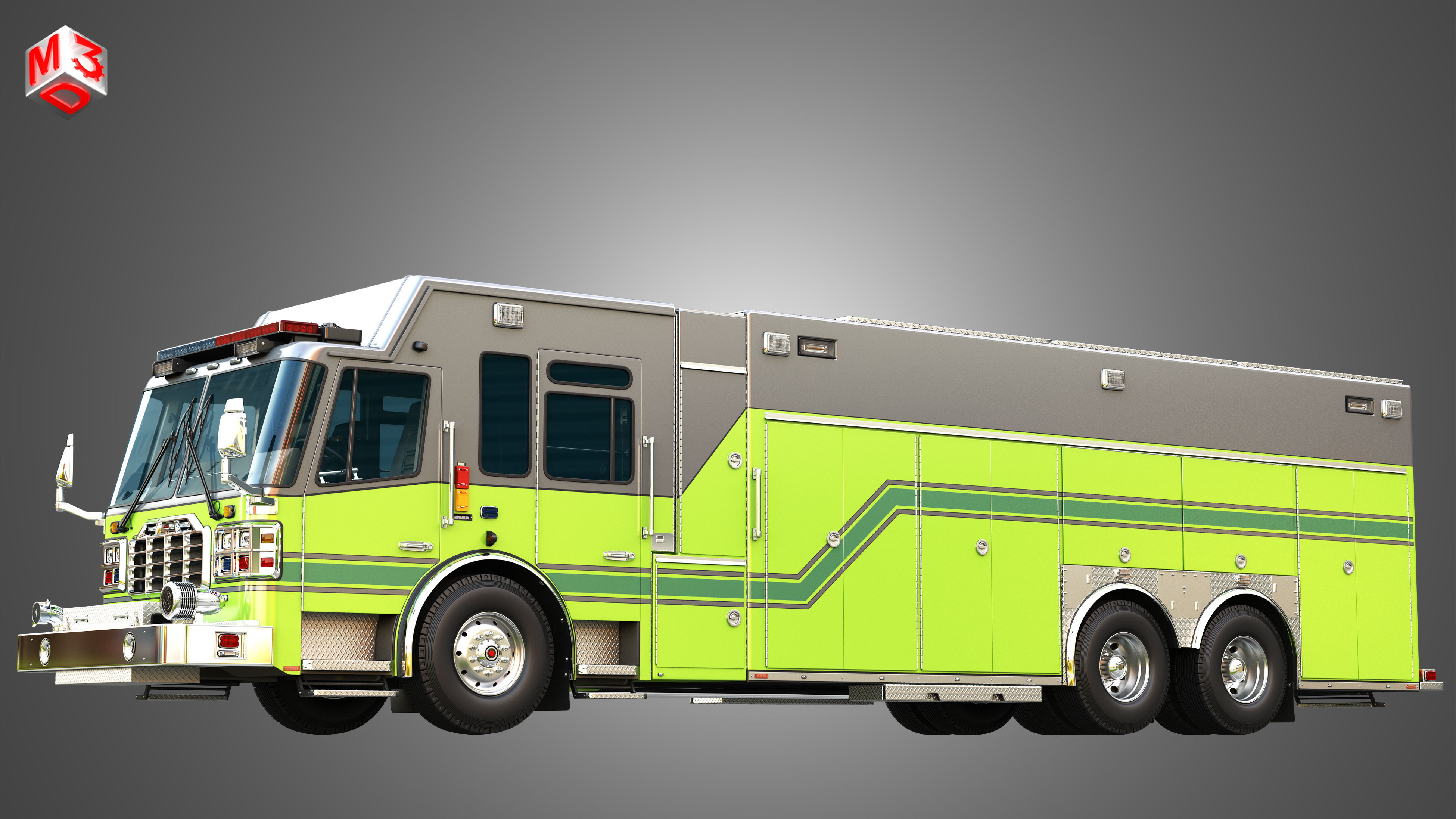 Ferrara Fire Apparatus - Heavy Rescue 3D model | CGTrader
