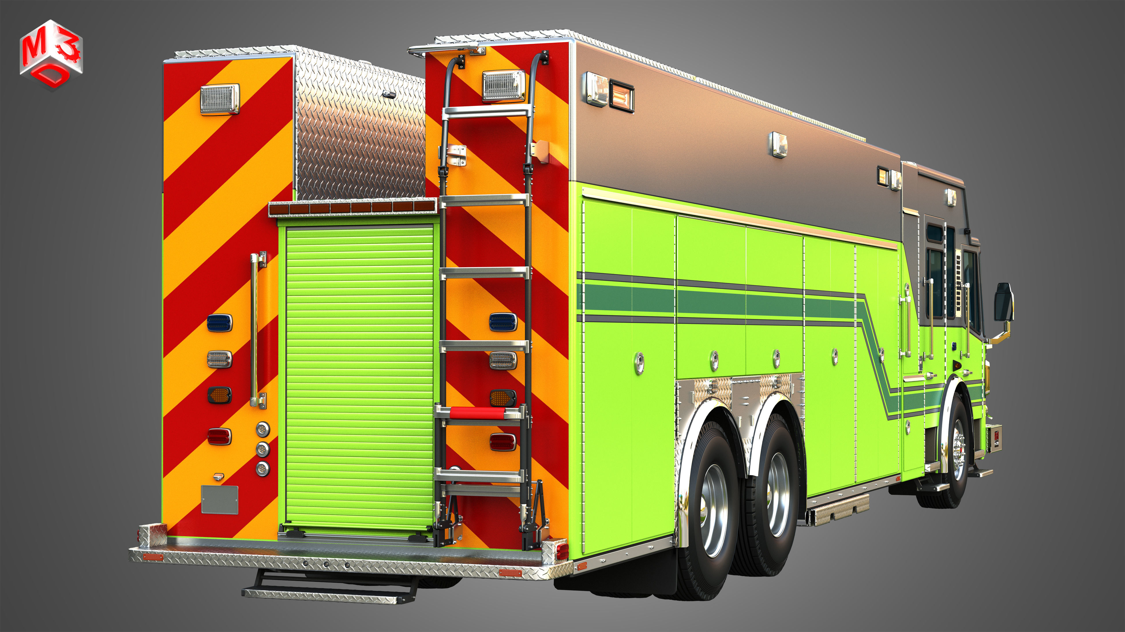 Ferrara Fire Apparatus - Heavy Rescue 3D model | CGTrader