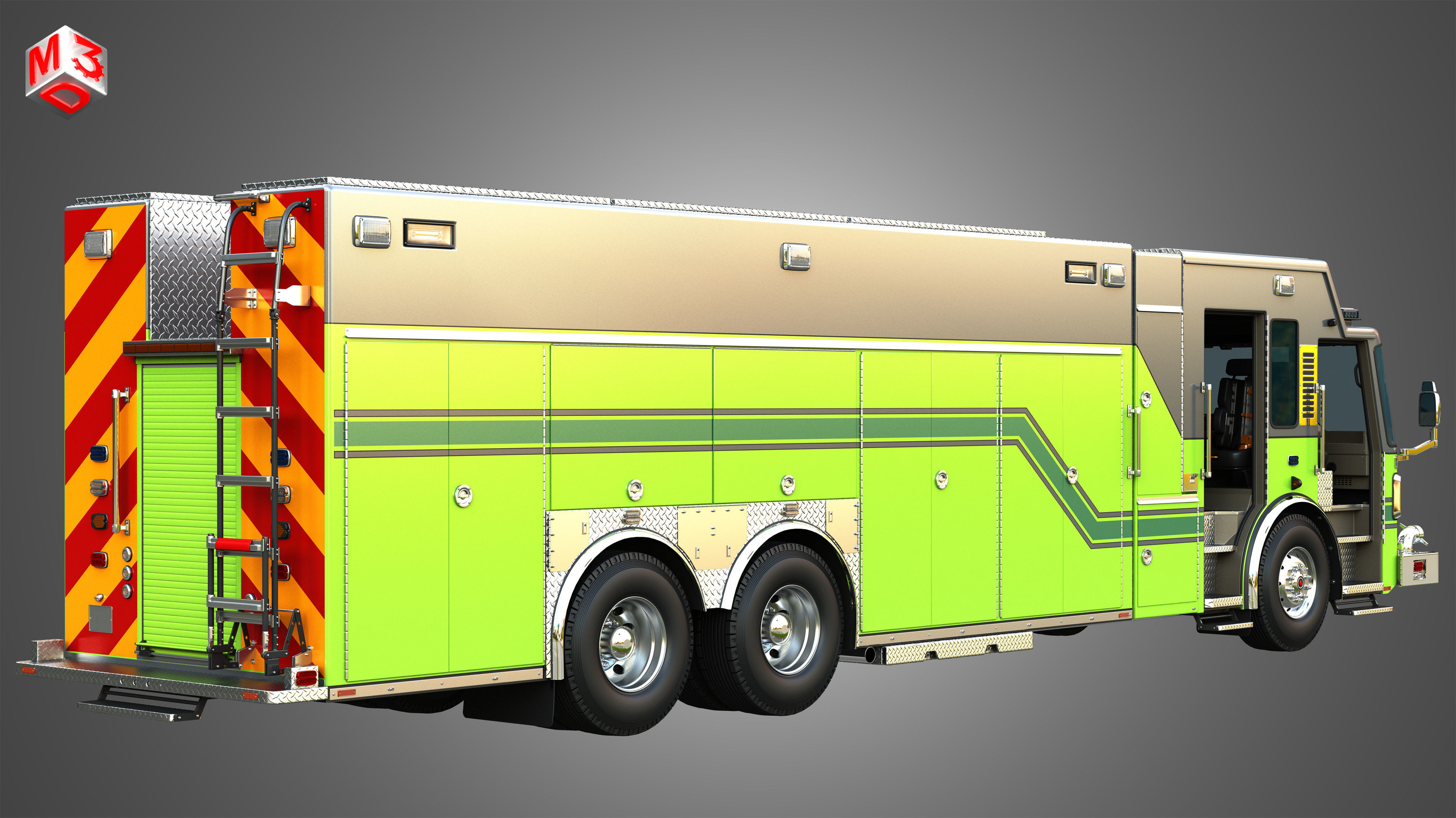 Ferrara Fire Apparatus - Heavy Rescue 3D model | CGTrader