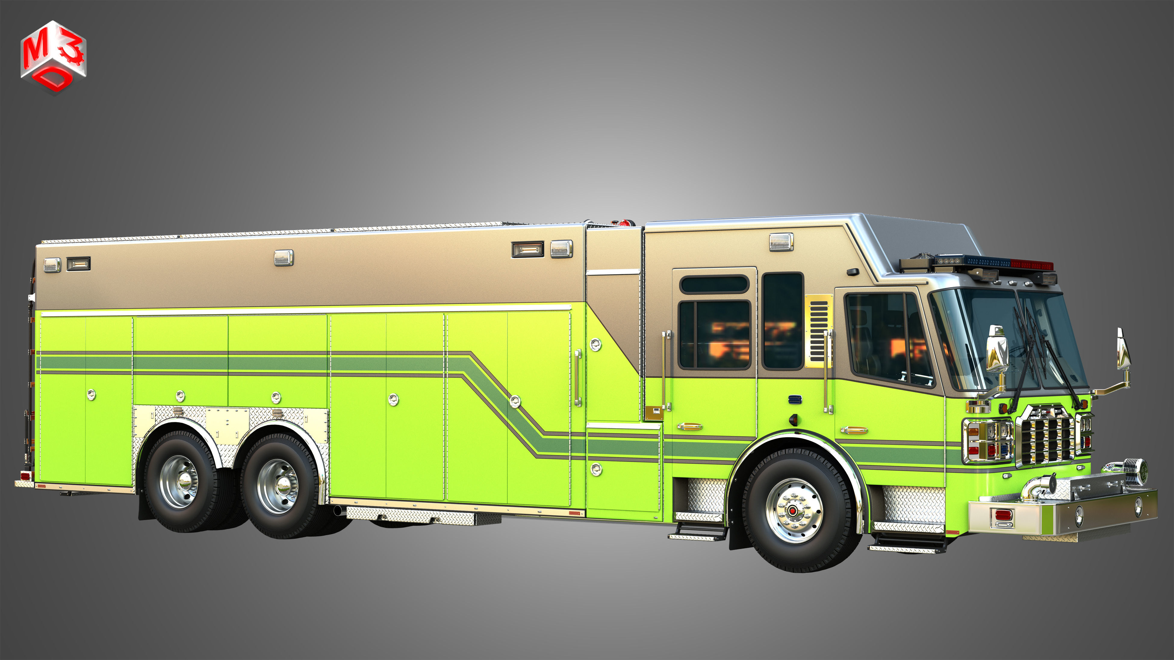 Ferrara Fire Apparatus - Heavy Rescue 3D model | CGTrader