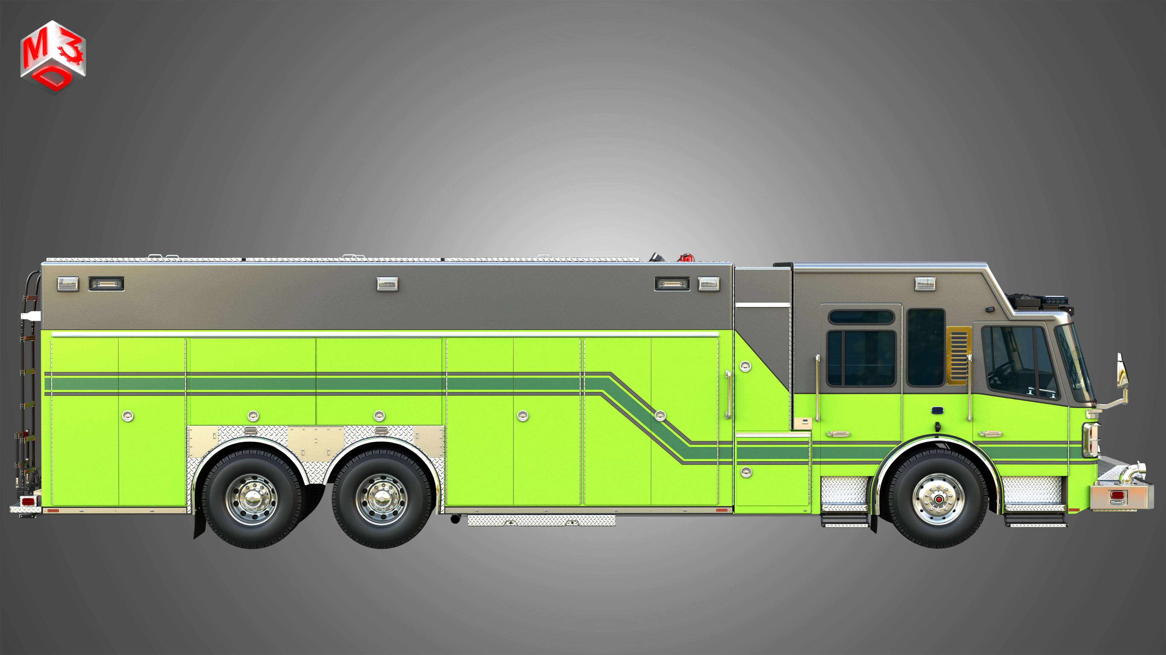 Ferrara Fire Apparatus - Heavy Rescue 3D model | CGTrader
