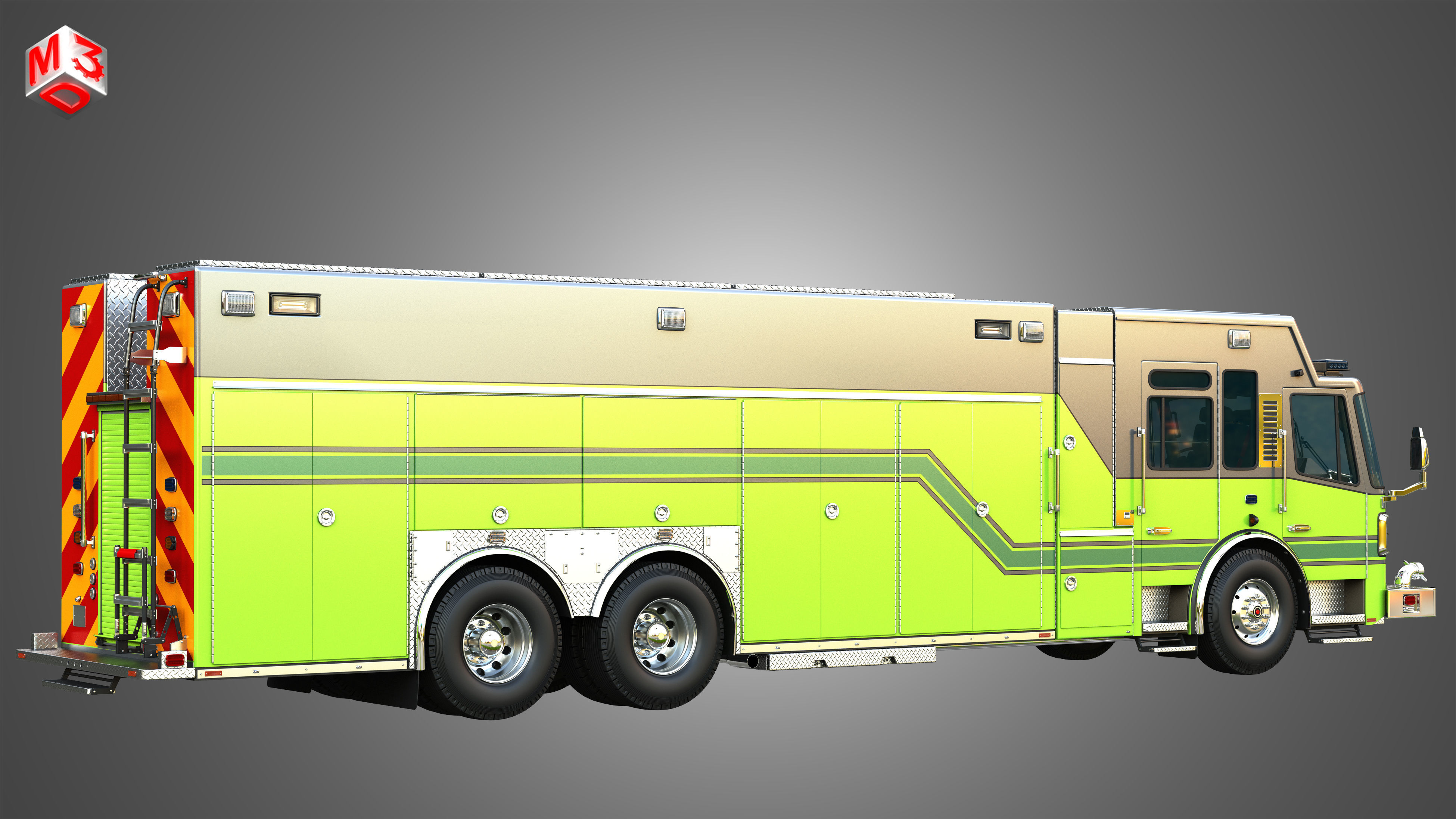 Ferrara Fire Apparatus - Heavy Rescue 3D model | CGTrader