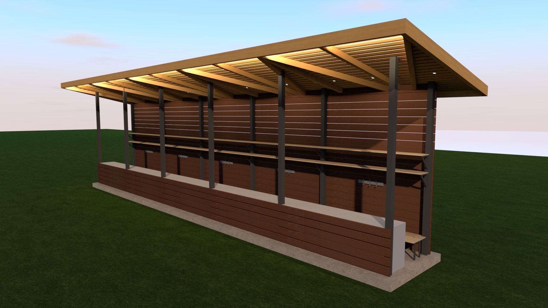 3D model of the pavilion 3D model | CGTrader