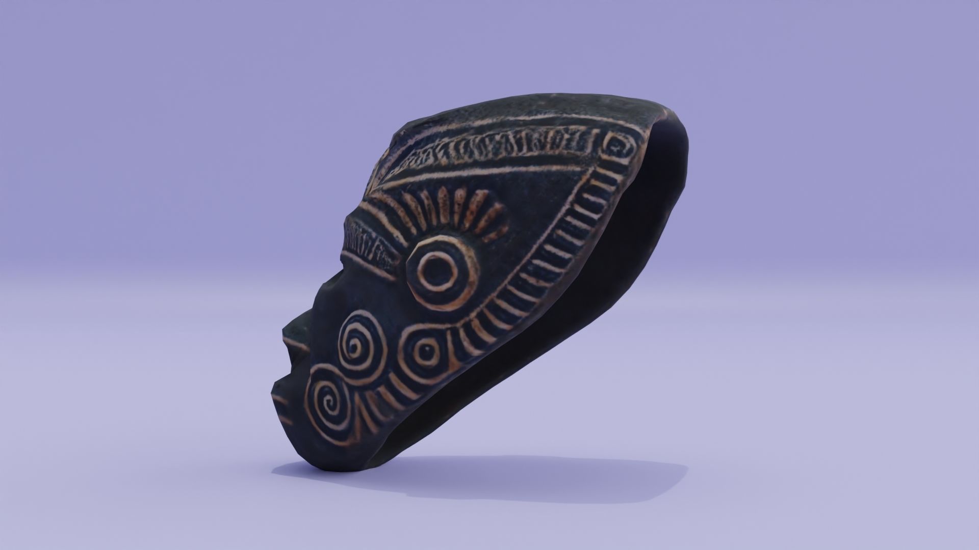 3D model Mask Ancient Tlaloc Aztec VR / AR / low-poly | CGTrader