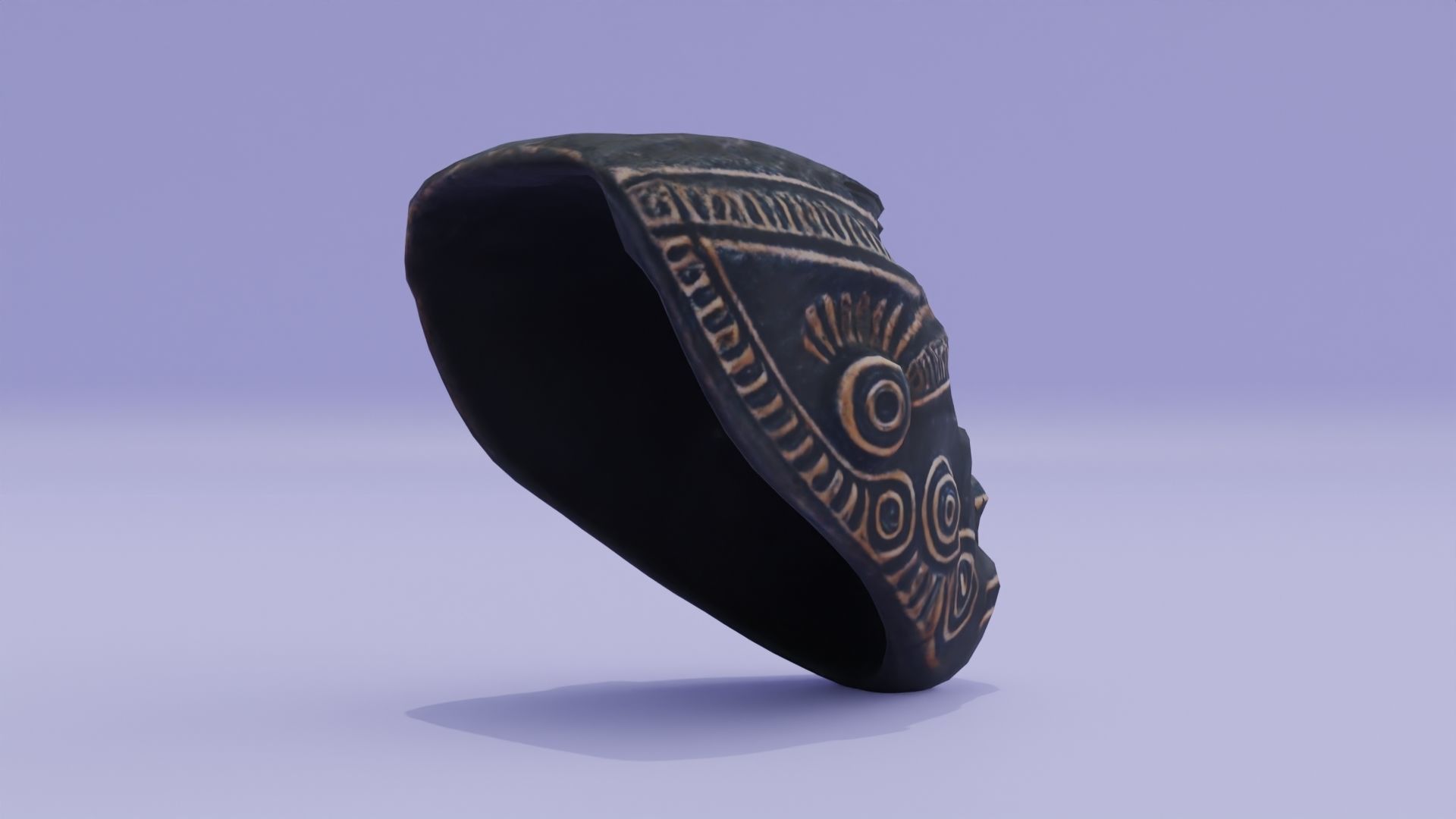 3D model Mask Ancient Tlaloc Aztec VR / AR / low-poly | CGTrader