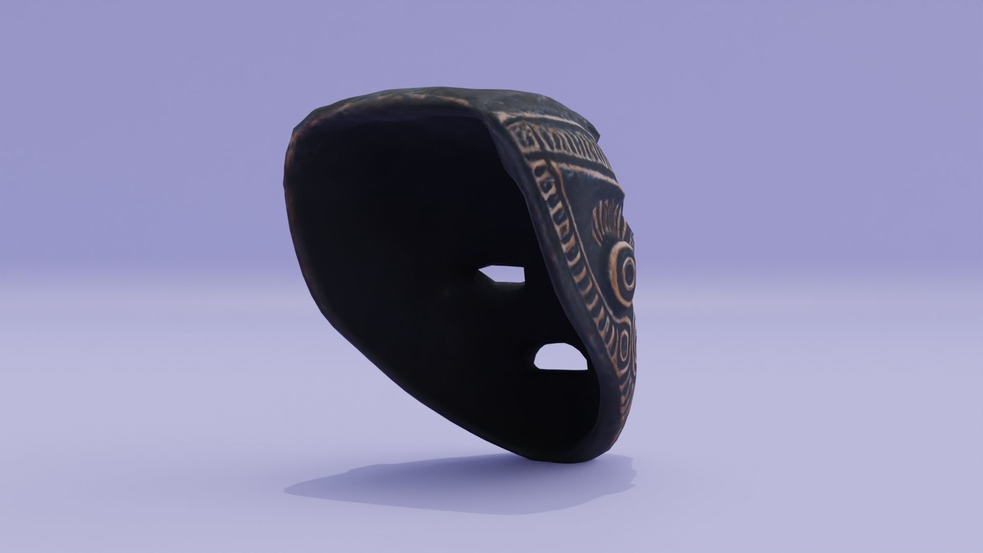 3D model Mask Ancient Tlaloc Aztec VR / AR / low-poly | CGTrader