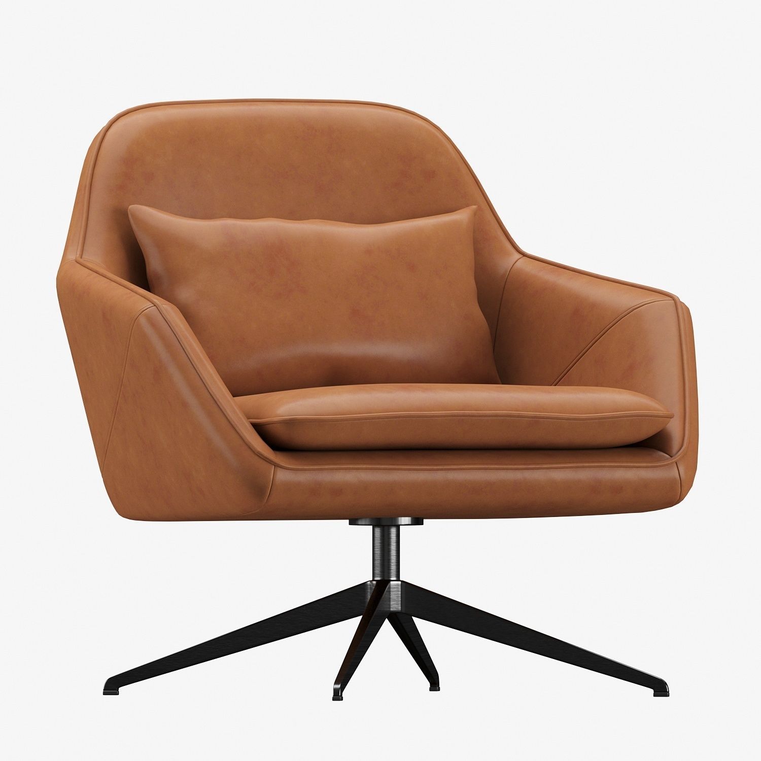 DIOR Brown Leather Lounge Chair 3D model | CGTrader