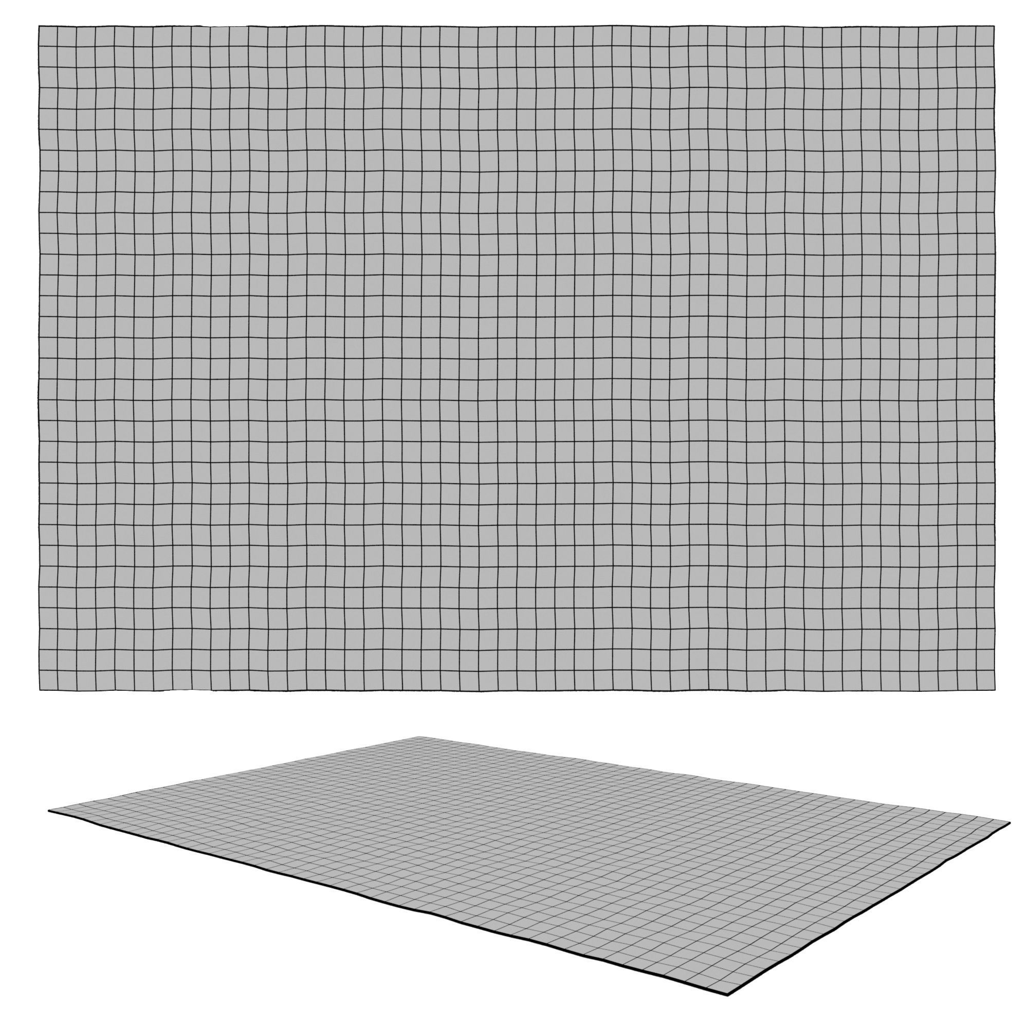 Diamond Jute - Beige Jute Rug 3D model | CGTrader