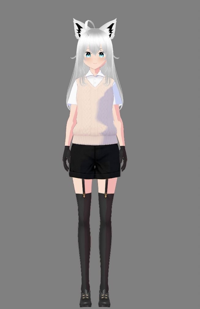 3D model 3D avatar - kitsune VR / AR / low-poly | CGTrader