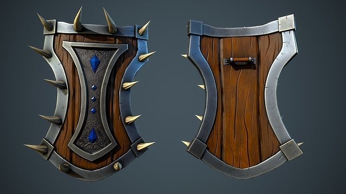 3D model Stylized Fantasy Shield 05 VR / AR / low-poly | CGTrader
