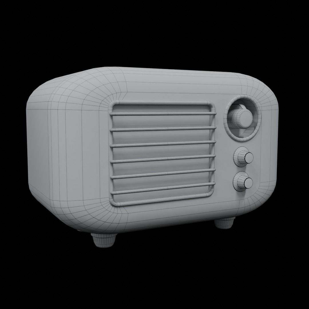 fm radio game ready model free VR / AR / low-poly 3D model | CGTrader