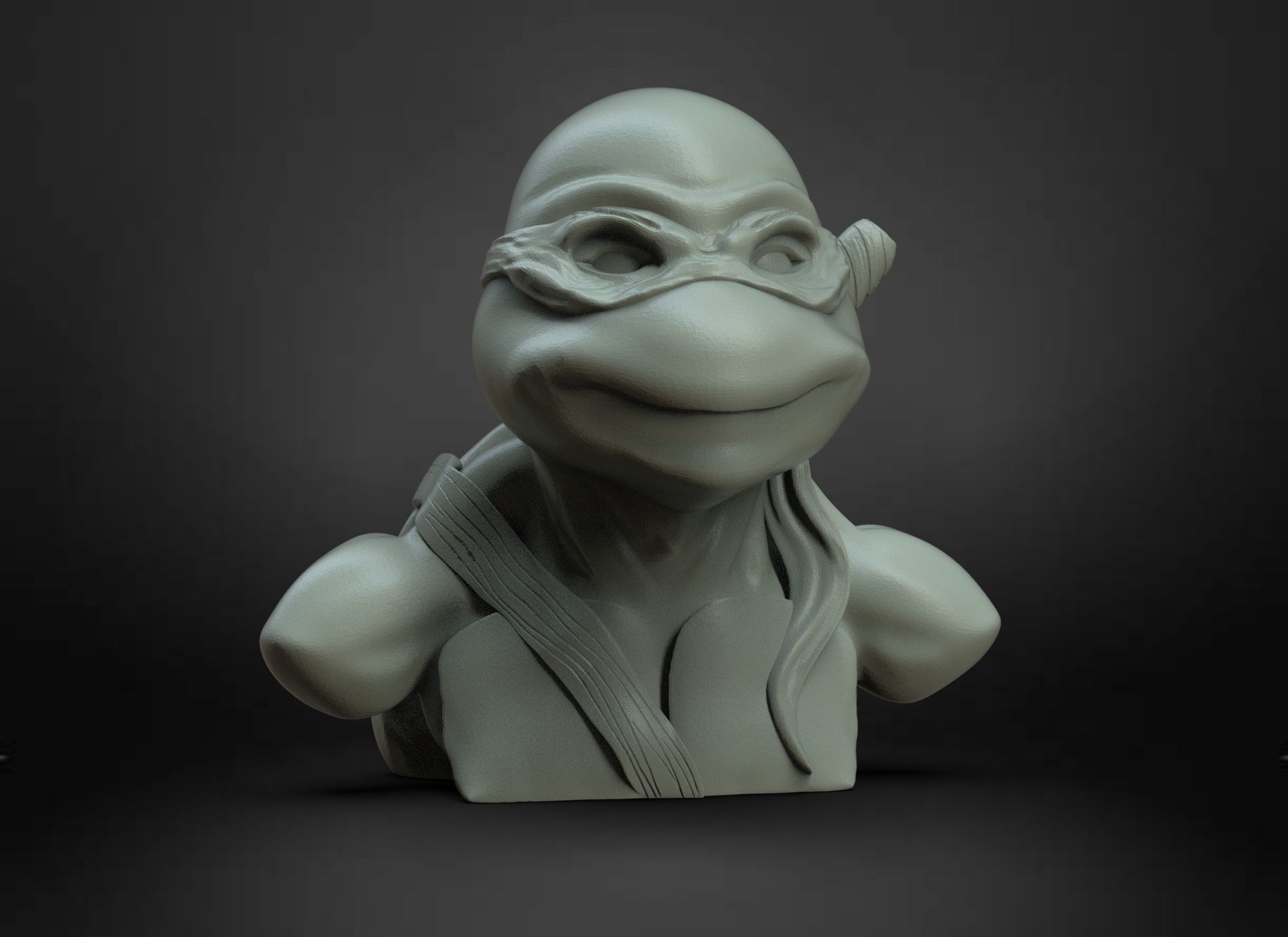 TMNT Leonardo Bust 3D model 3D printable | CGTrader
