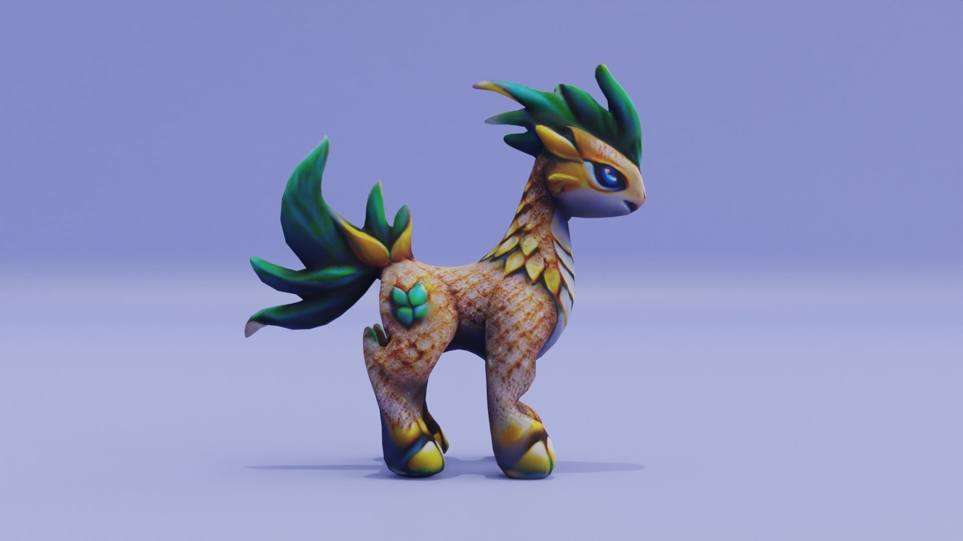 3D model Kirin Pokemon Fantasy Baby Stylized Character VR / AR / low ...