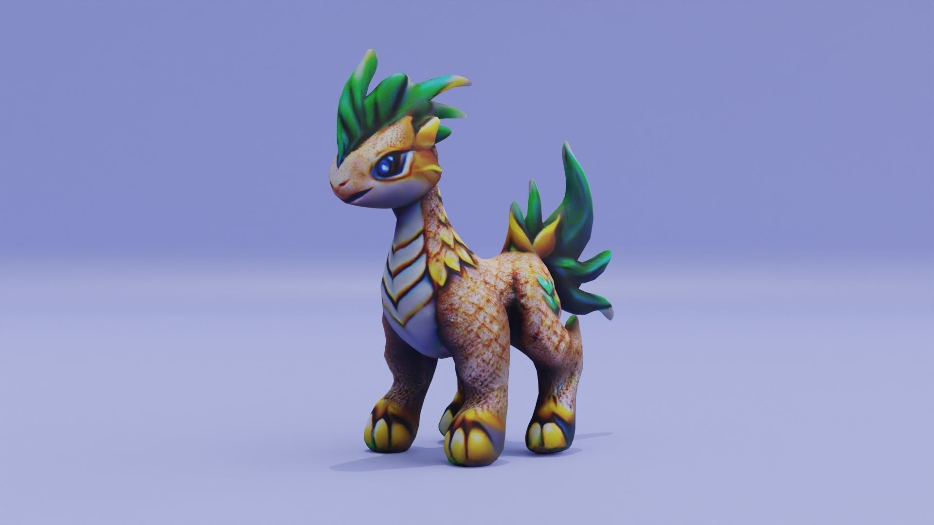 3D model Kirin Pokemon Fantasy Baby Stylized Character VR / AR / low ...
