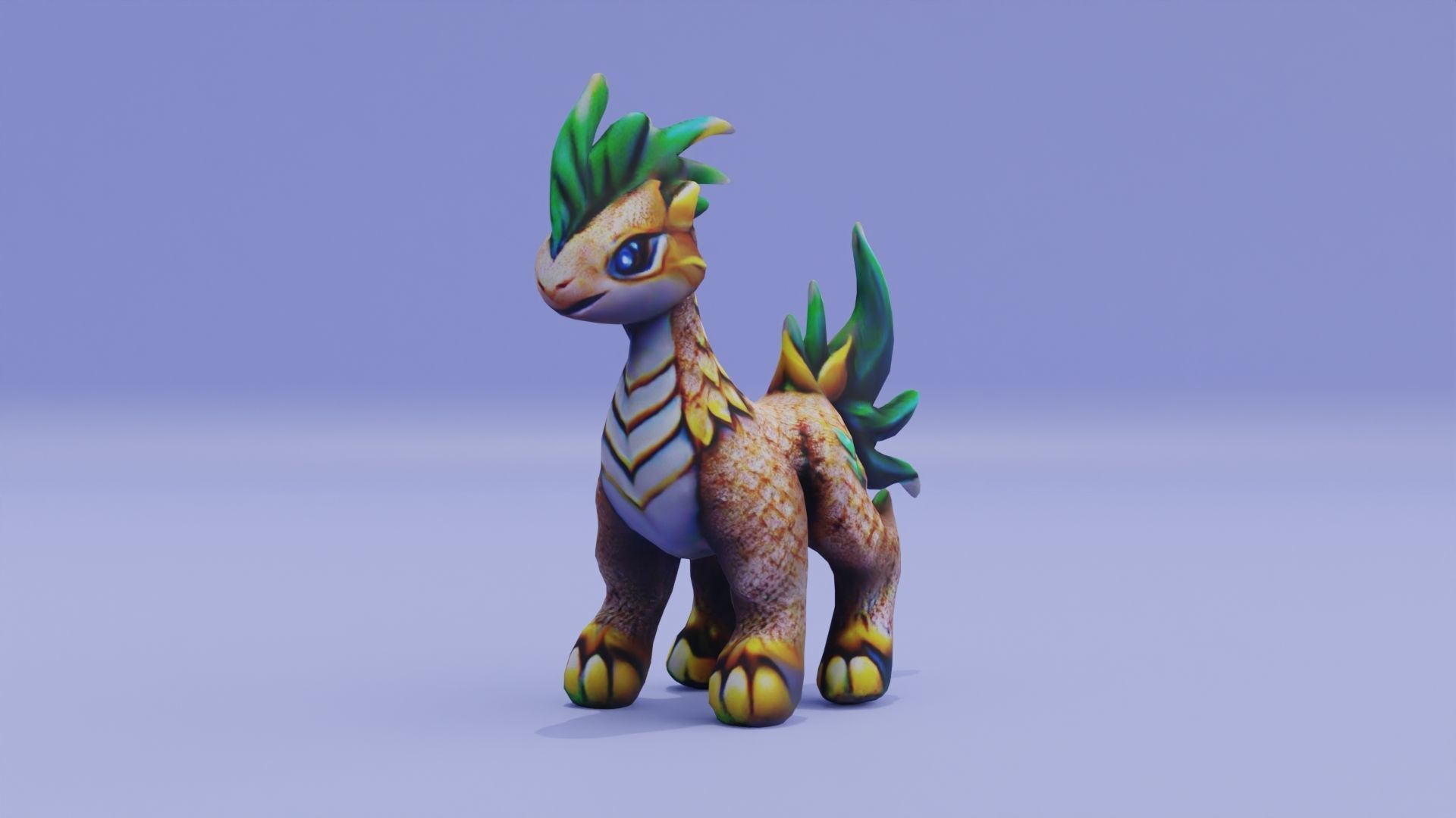 3D model Kirin Pokemon Fantasy Baby Stylized Character VR / AR / low ...
