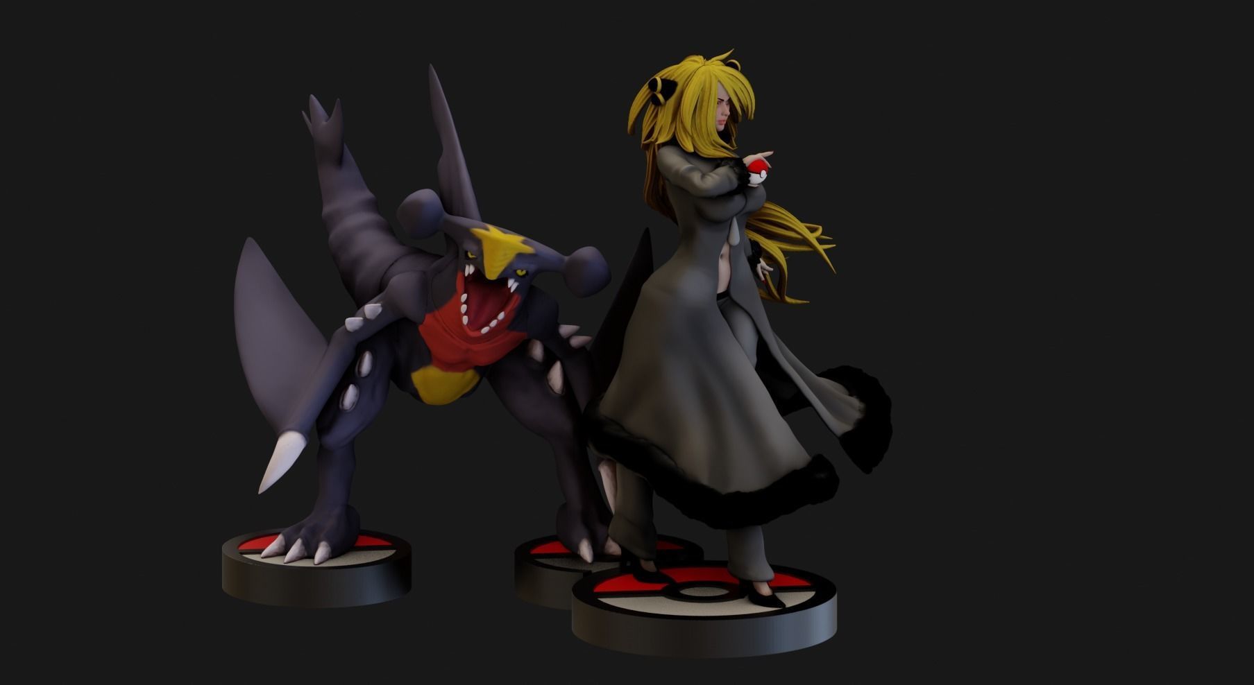 POKEMON GARCHOMP - 1TO10 STL FILE 3D PRINT MODEL 3D model 3D printable ...