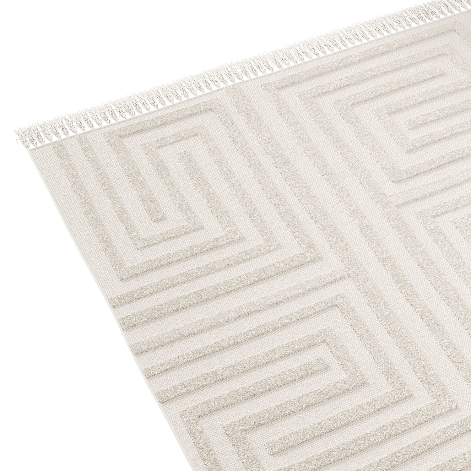 Labyrinth Hilo Tufted Rug 3D model | CGTrader