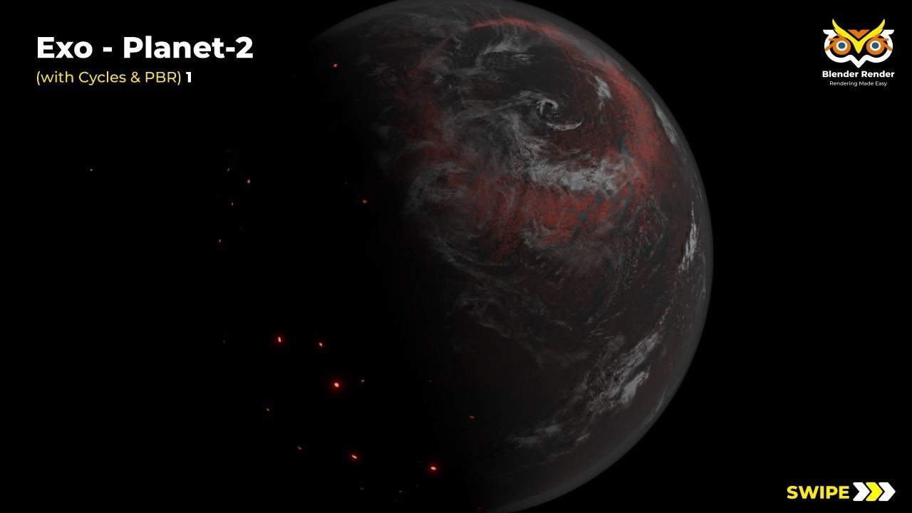 3D model Photorealistic 3D Planet Model inspire by Mustafar from ...