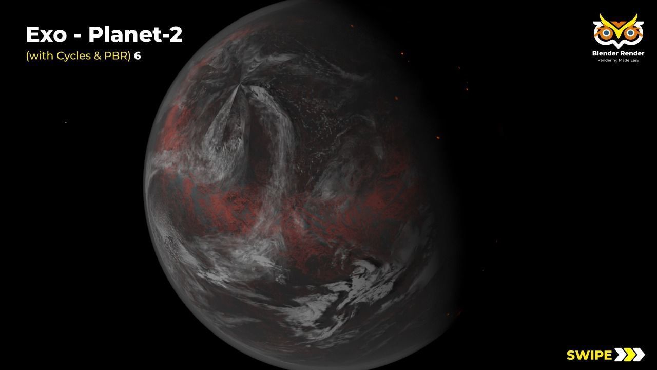 3D model Photorealistic 3D Planet Model inspire by Mustafar from ...