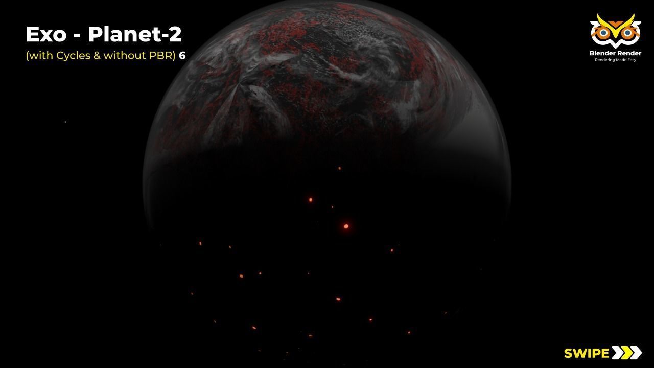 3D model Photorealistic 3D Planet Model inspire by Mustafar from ...