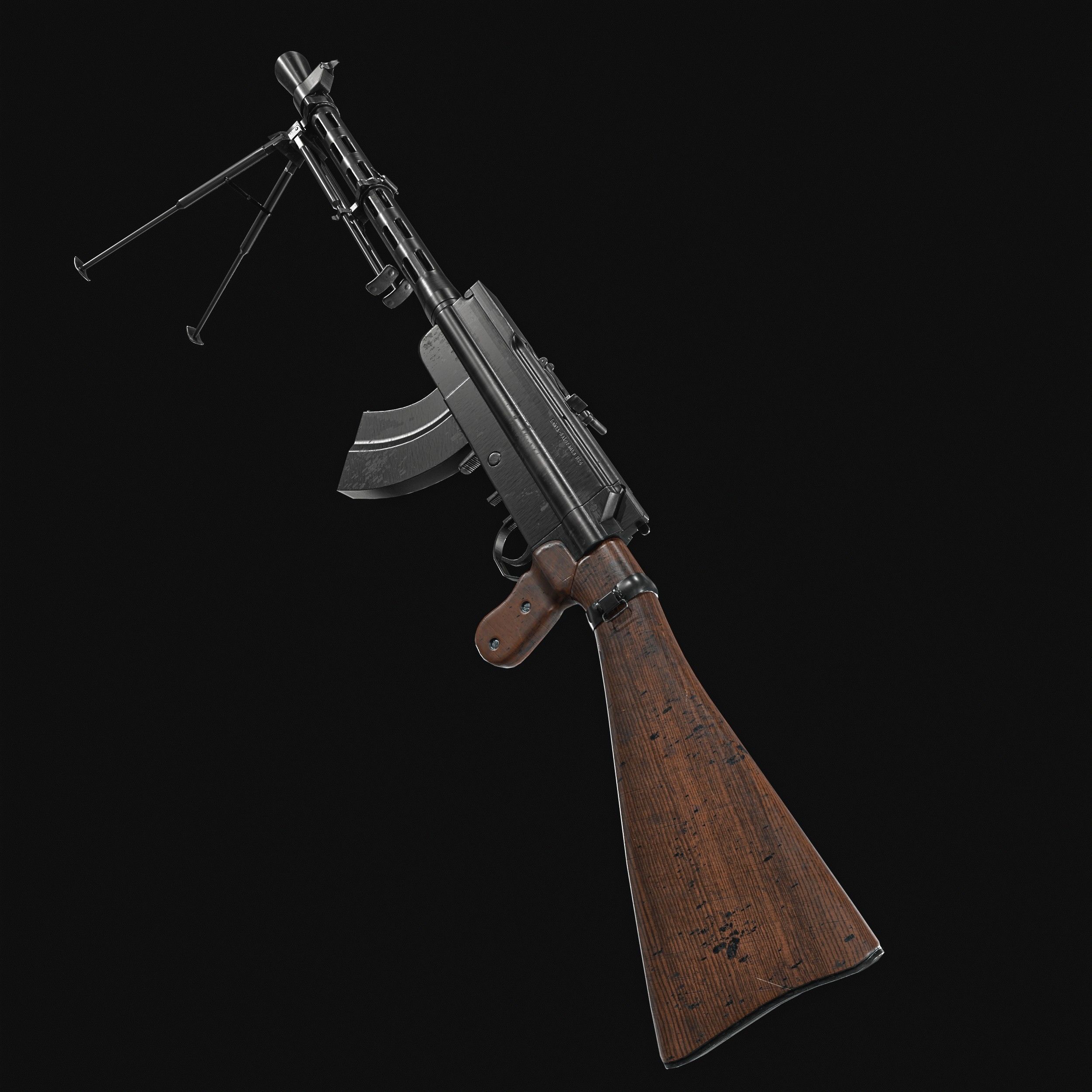 3D model Lahti-Saloranta M26 LMG VR / AR / low-poly | CGTrader