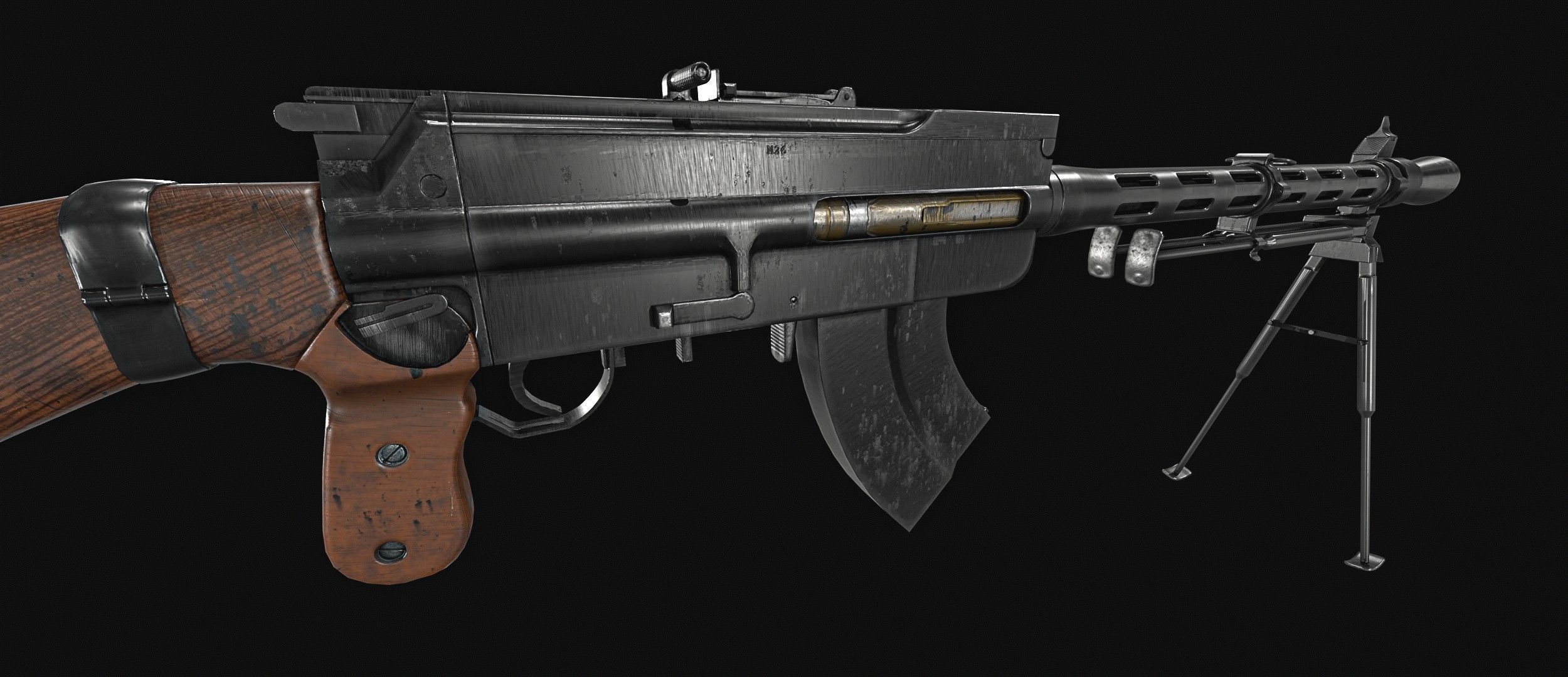 3D model Lahti-Saloranta M26 LMG VR / AR / low-poly | CGTrader